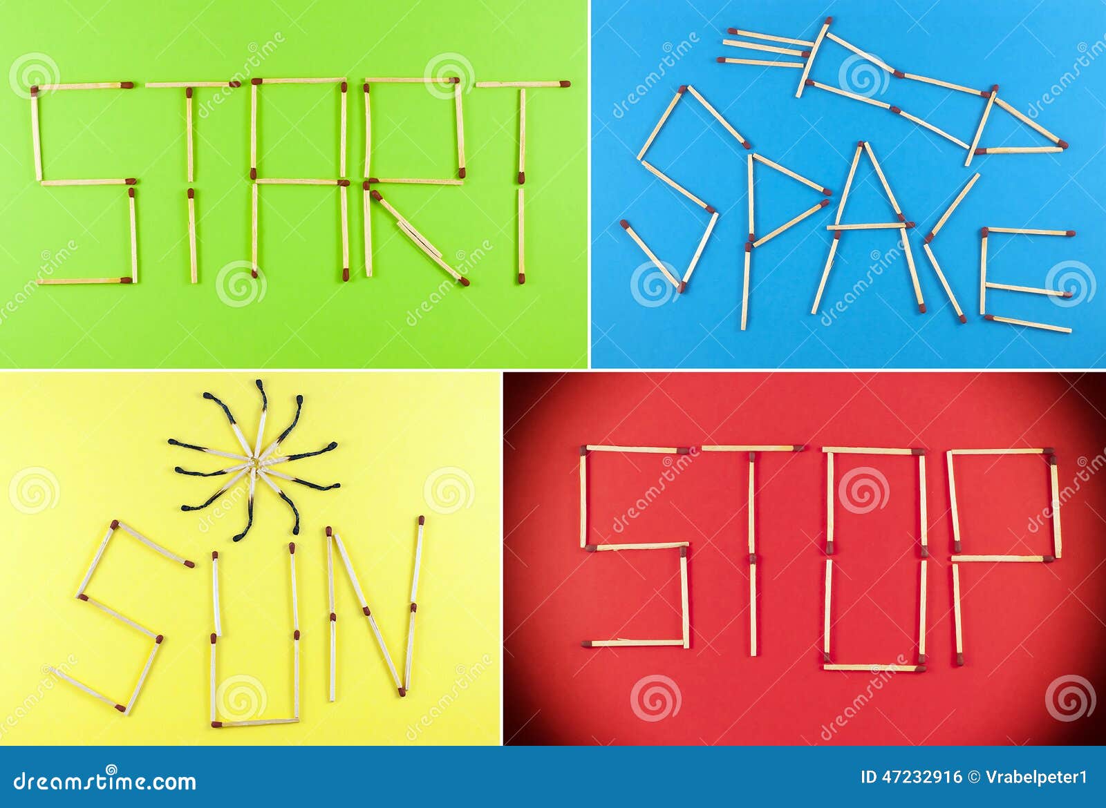 Collage of matchsticks stock photo. Image of matchbox - 47232916