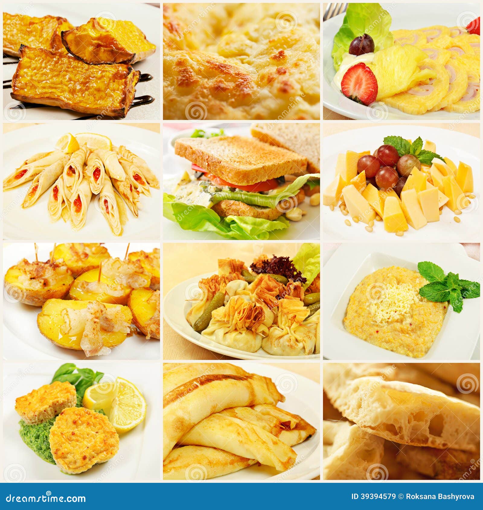 Collage with meals stock image. Image of closeup, cooked - 39394579