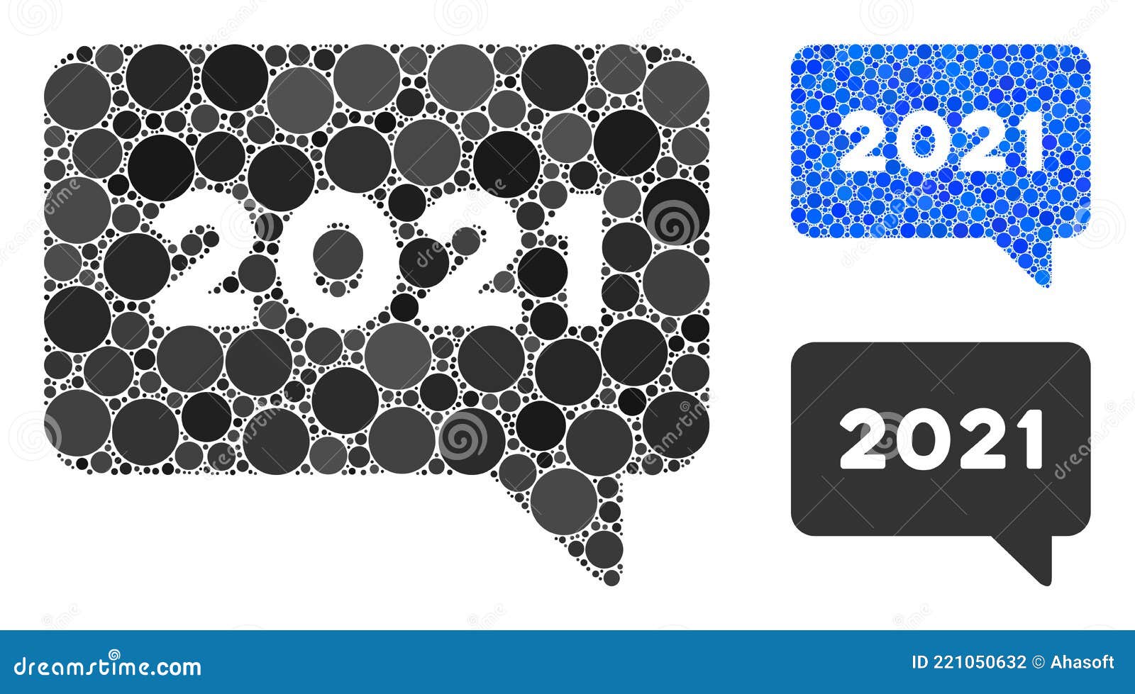 2021 Message Spelt Out With Red Pool Balls With A Background Glow On A ...