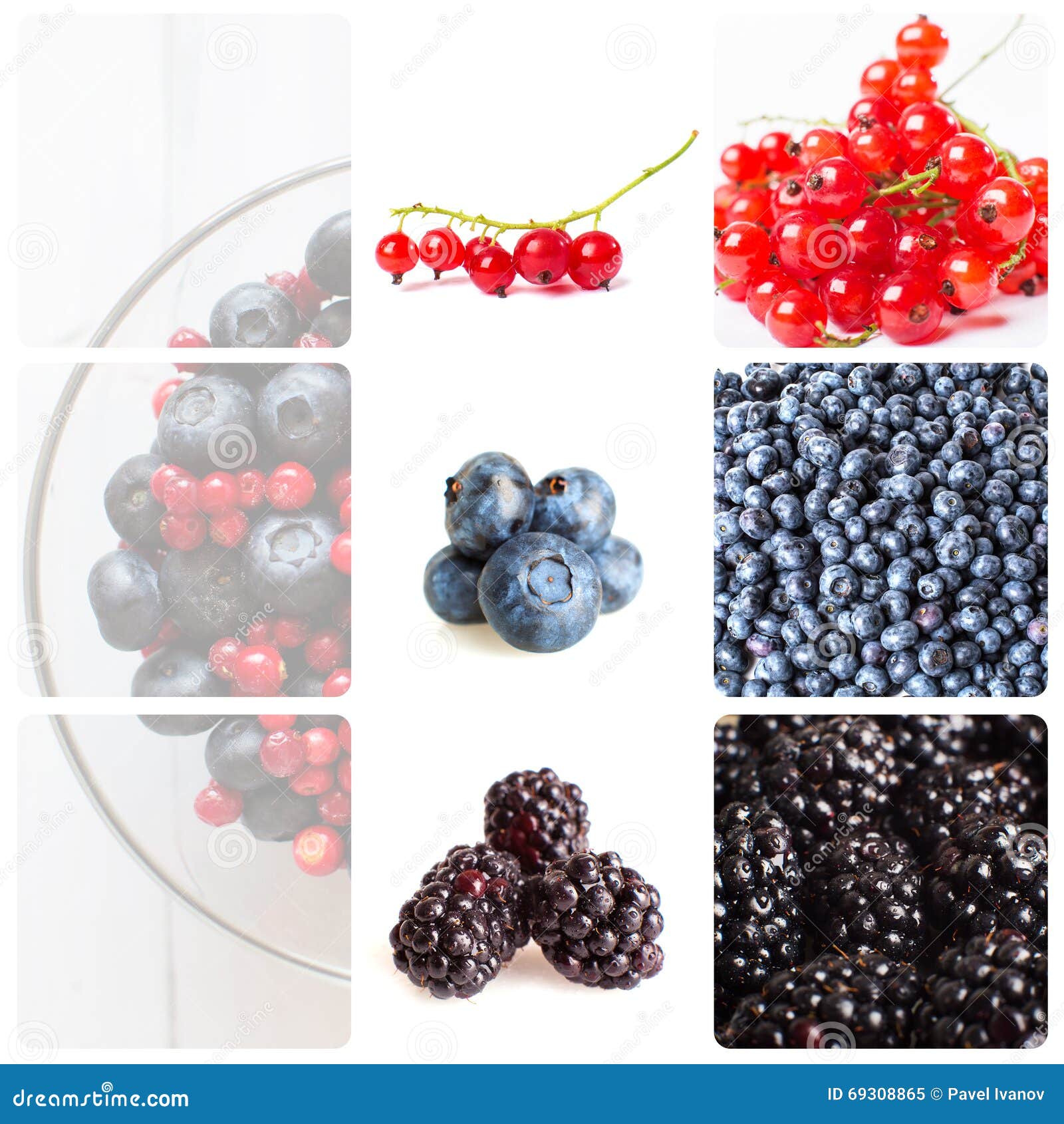 Collage Mix Berries. Fruit Background Stock Image - Image of colorful ...