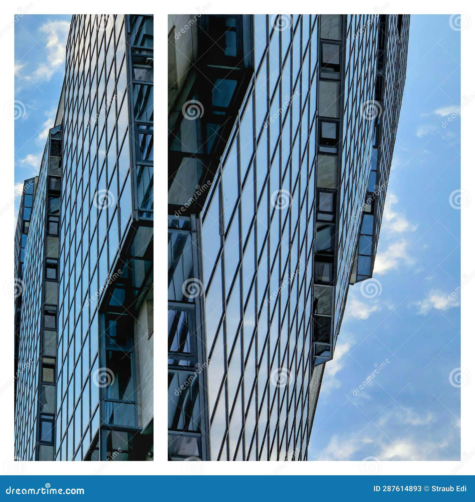 Collage of Modern Buildings in Bucharest Stock Image - Image of clouds ...