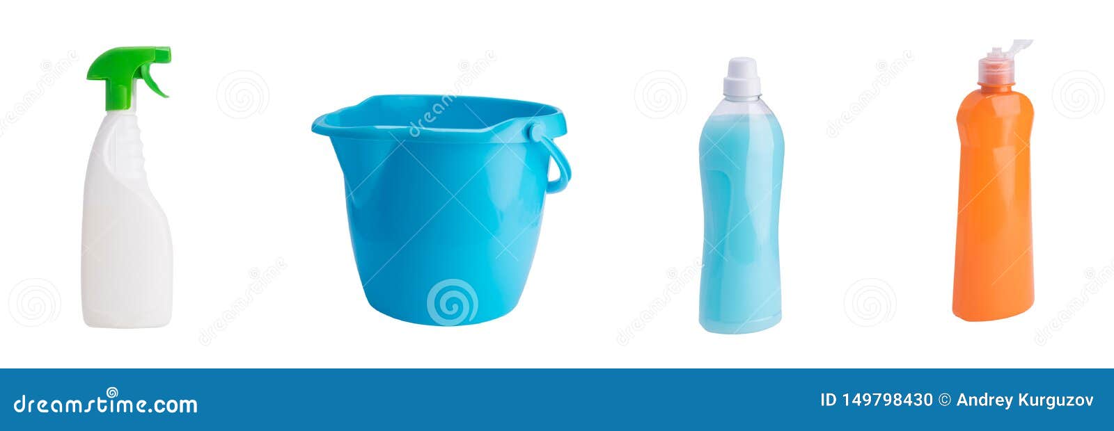 Collage, Multi-colored Products, for Moisturizing Laundry, Cleaning ...