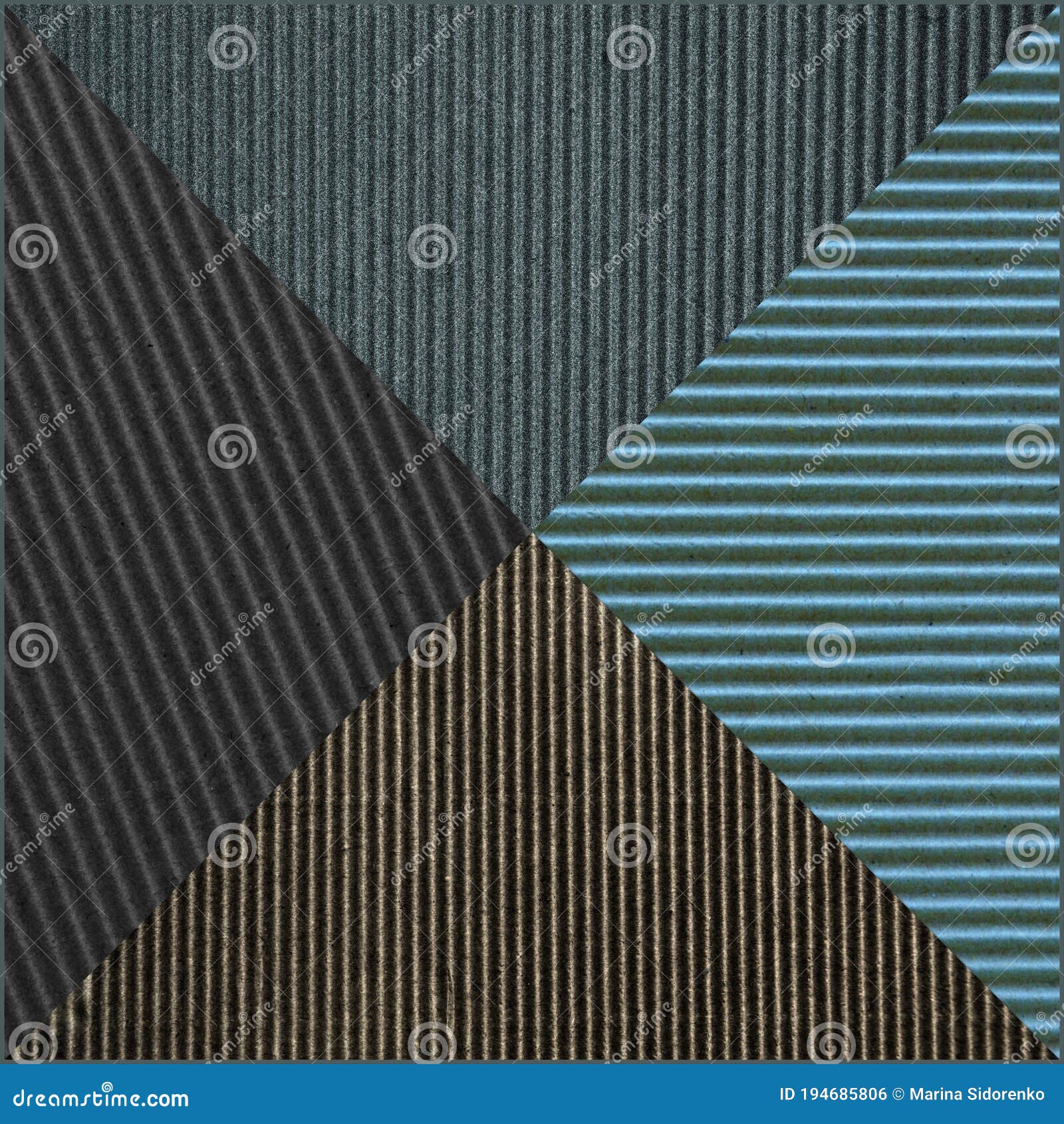 Collage of Multi-colored Striped Triangles. Stock Photo - Image of ...