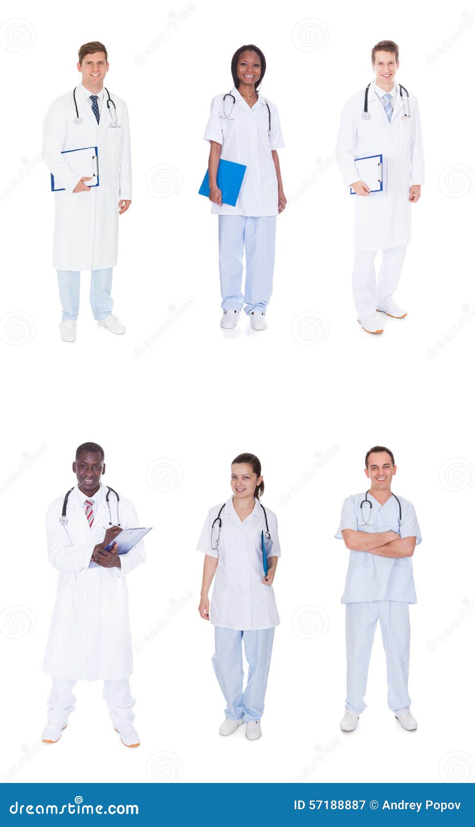 Collage of Multiethnic Doctors Stock Image - Image of healthcare, male ...