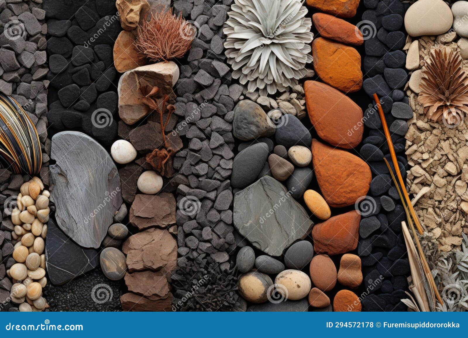 Collage of Natural Textures Colorful Background Stock Illustration ...