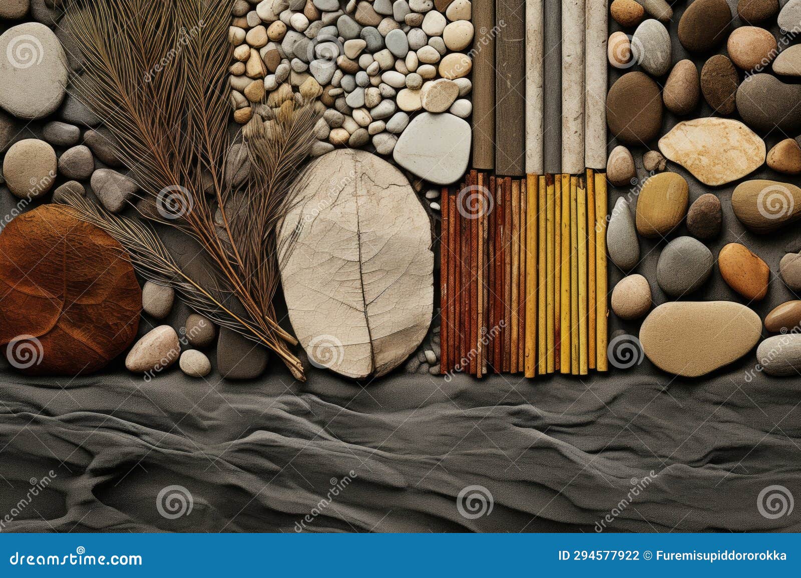Collage of Natural Textures Colorful Background Stock Illustration ...