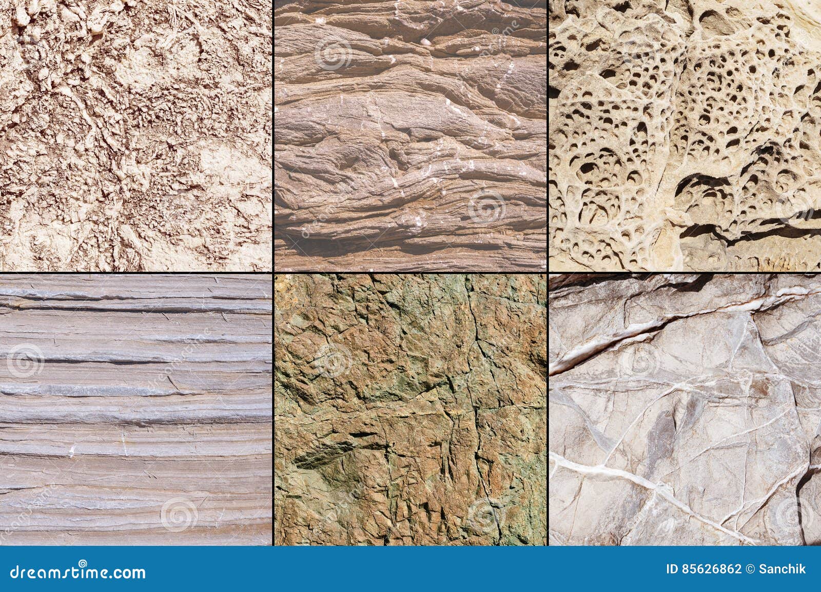 Collage of Natural Textures with Trendy Color of Spring 2017 - H Stock ...