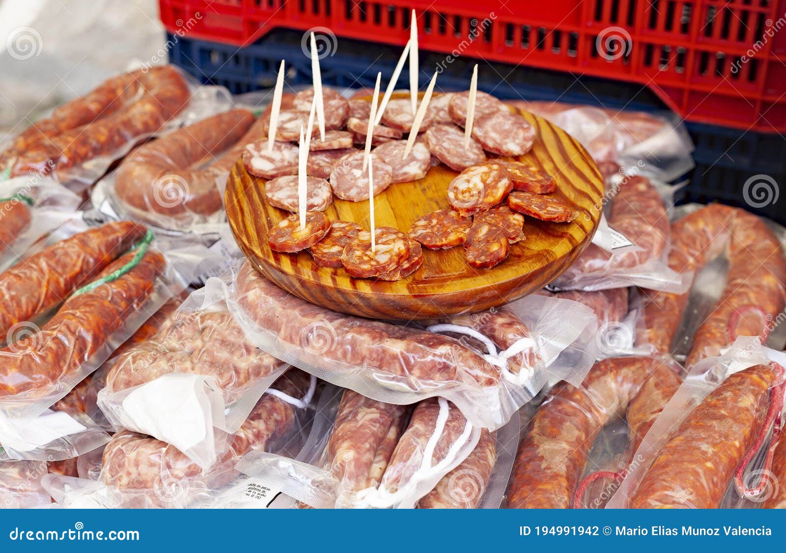 A Collage of Nine Pictures of Different Spanish Tapas Stock Photo ...