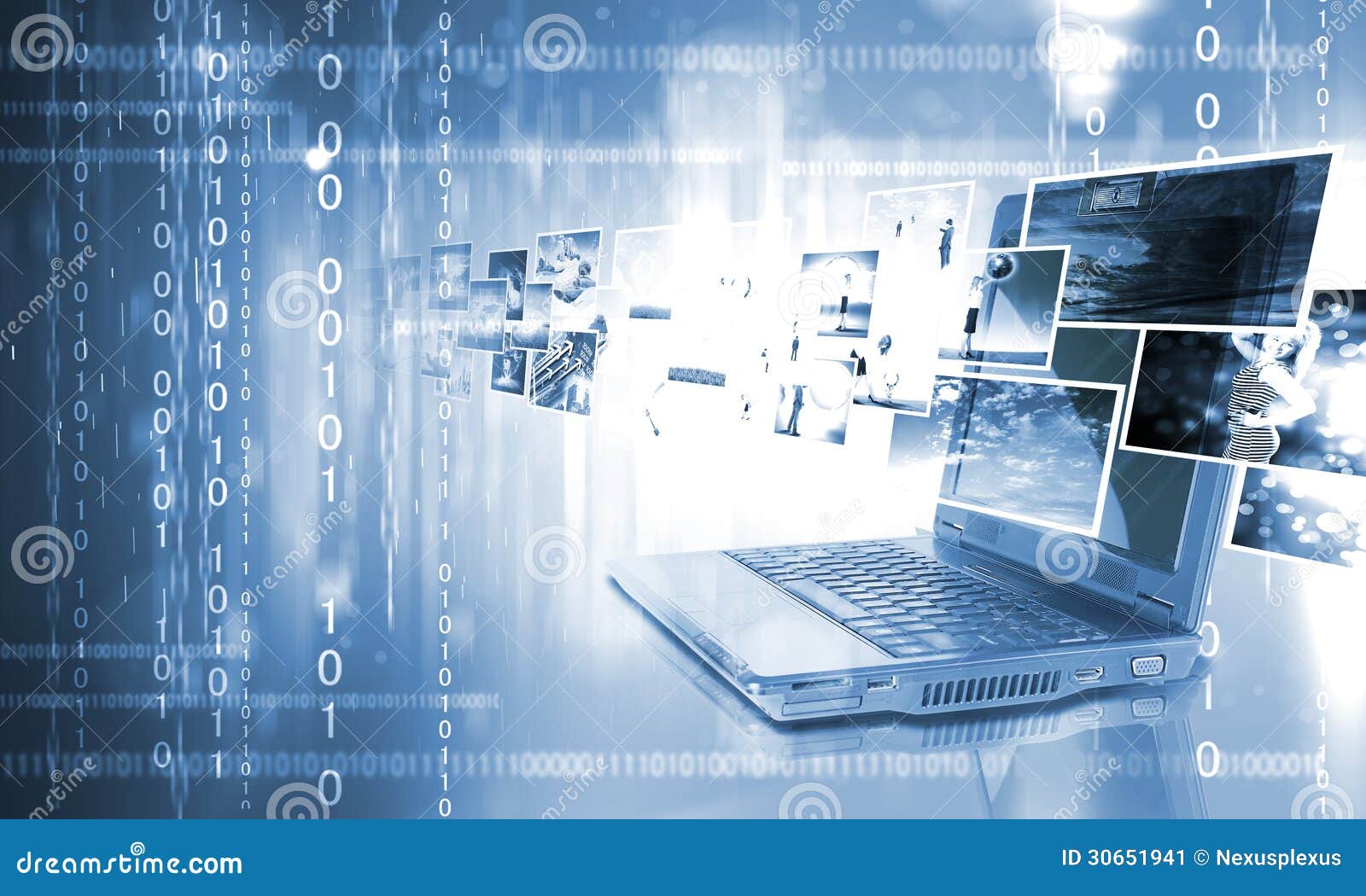 Blue Collage Pattern For Backgrounds Royalty-Free Stock Photo ...