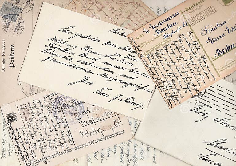 Collage of old letters stock photo. Image of retro, letter - 3297124