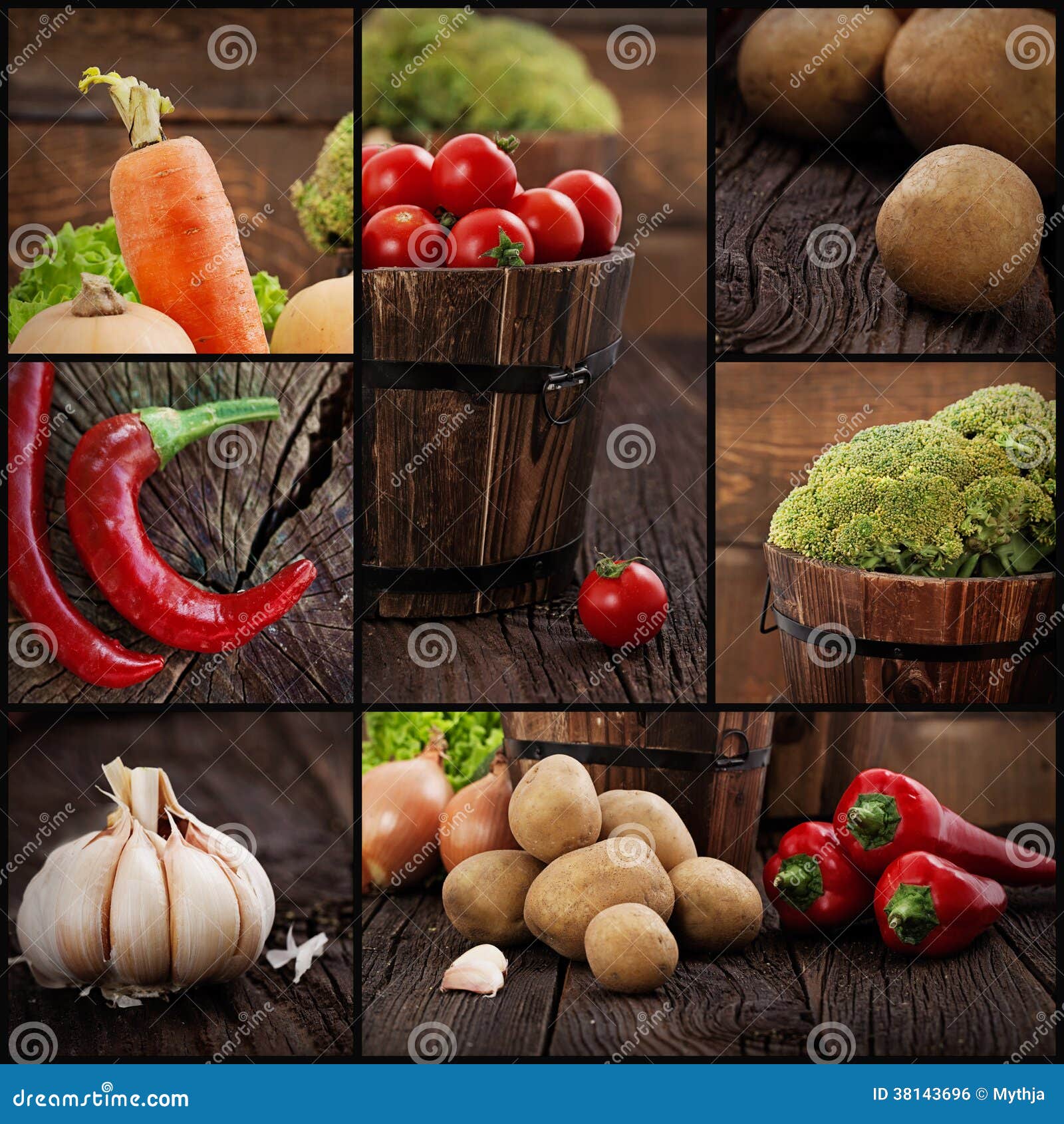 Collage Orgánico De Las Verduras Foto de archivo - Imagen de fresco ...