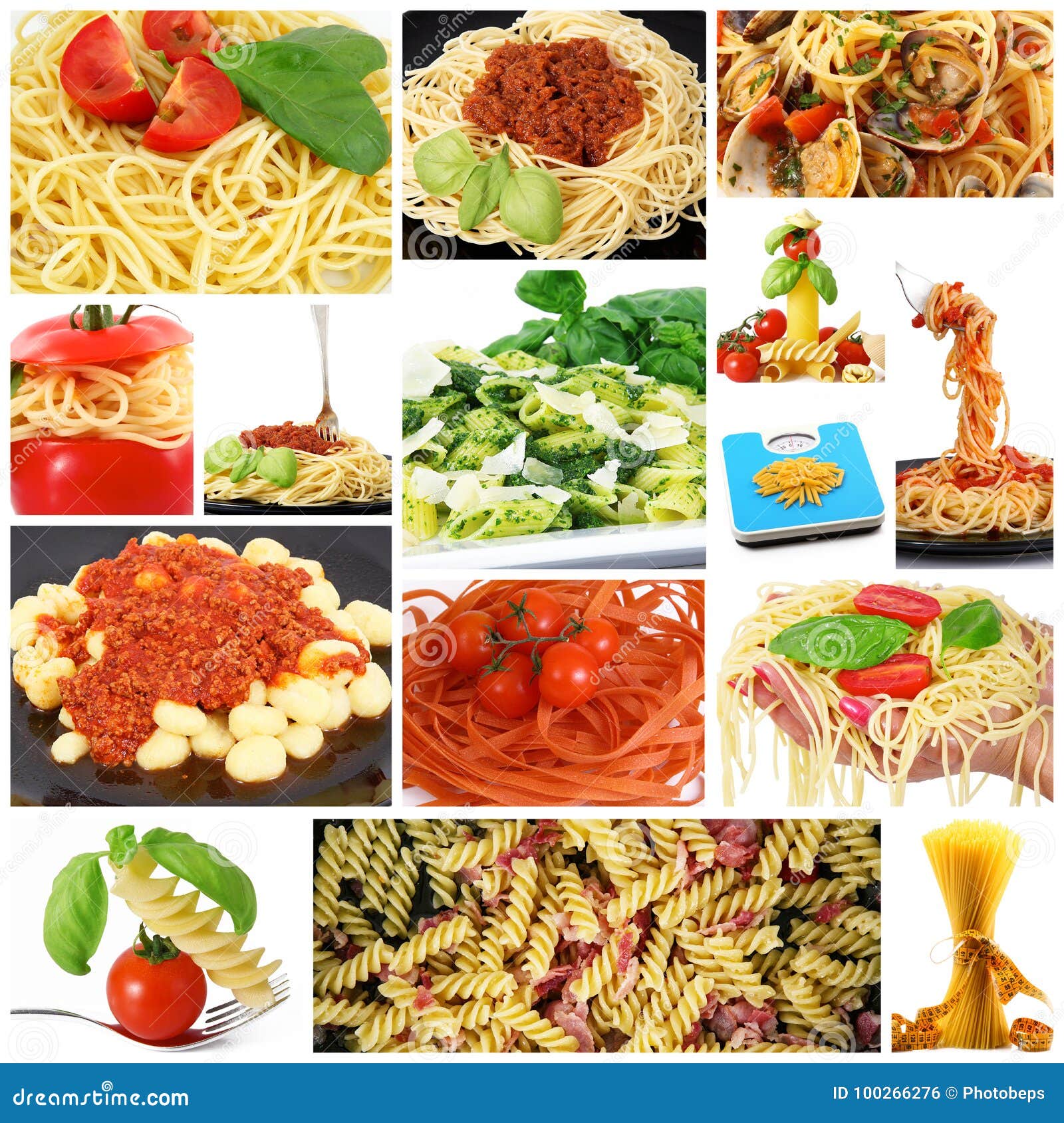 Original Italian Pasta Collage Stock Photo - Image of dishes, kitchen ...