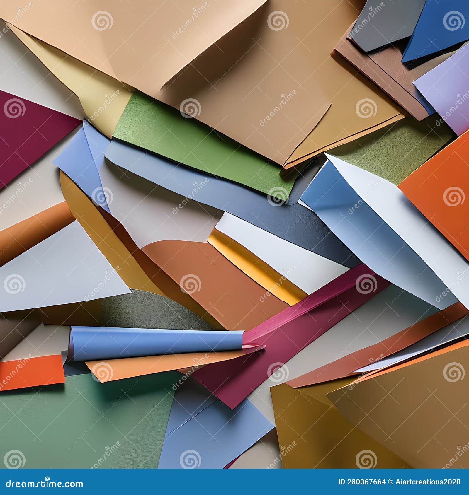Overlapping Paper Backgrounds Brightly Colored Royalty-Free Stock ...