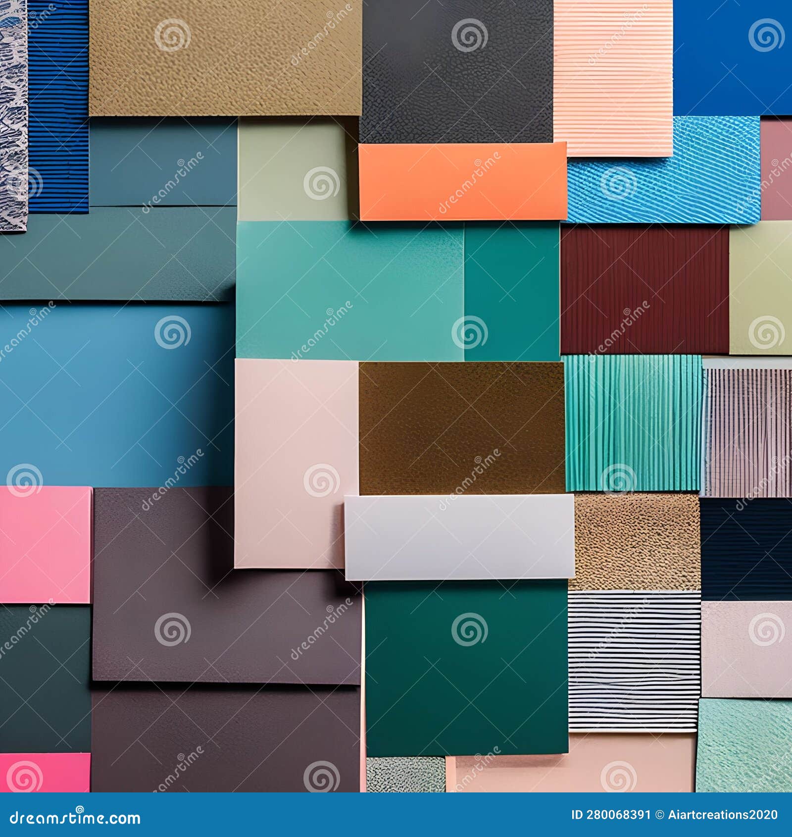 A Collage of Overlapping Paper Textures in Various Colors and Patterns3 ...