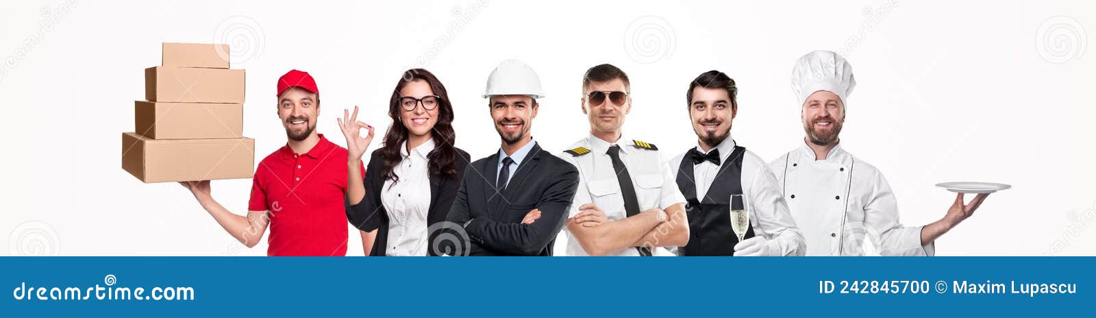 Collage of People of Different Professions Stock Photo - Image of ...