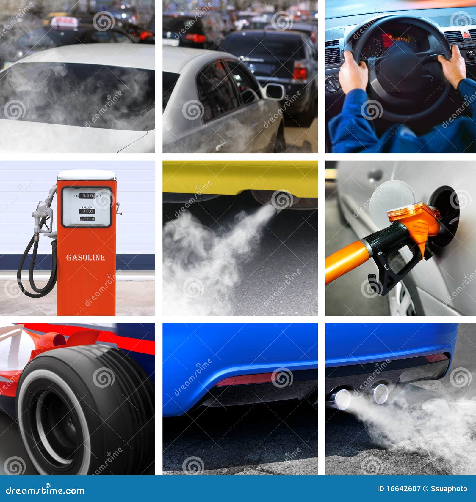 Collage of Petroleum Industry Stock Image - Image of exhaust ...