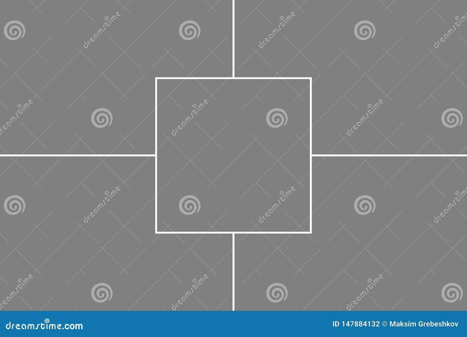 Collage Photo Frame Template Stock Illustration - Illustration of ...