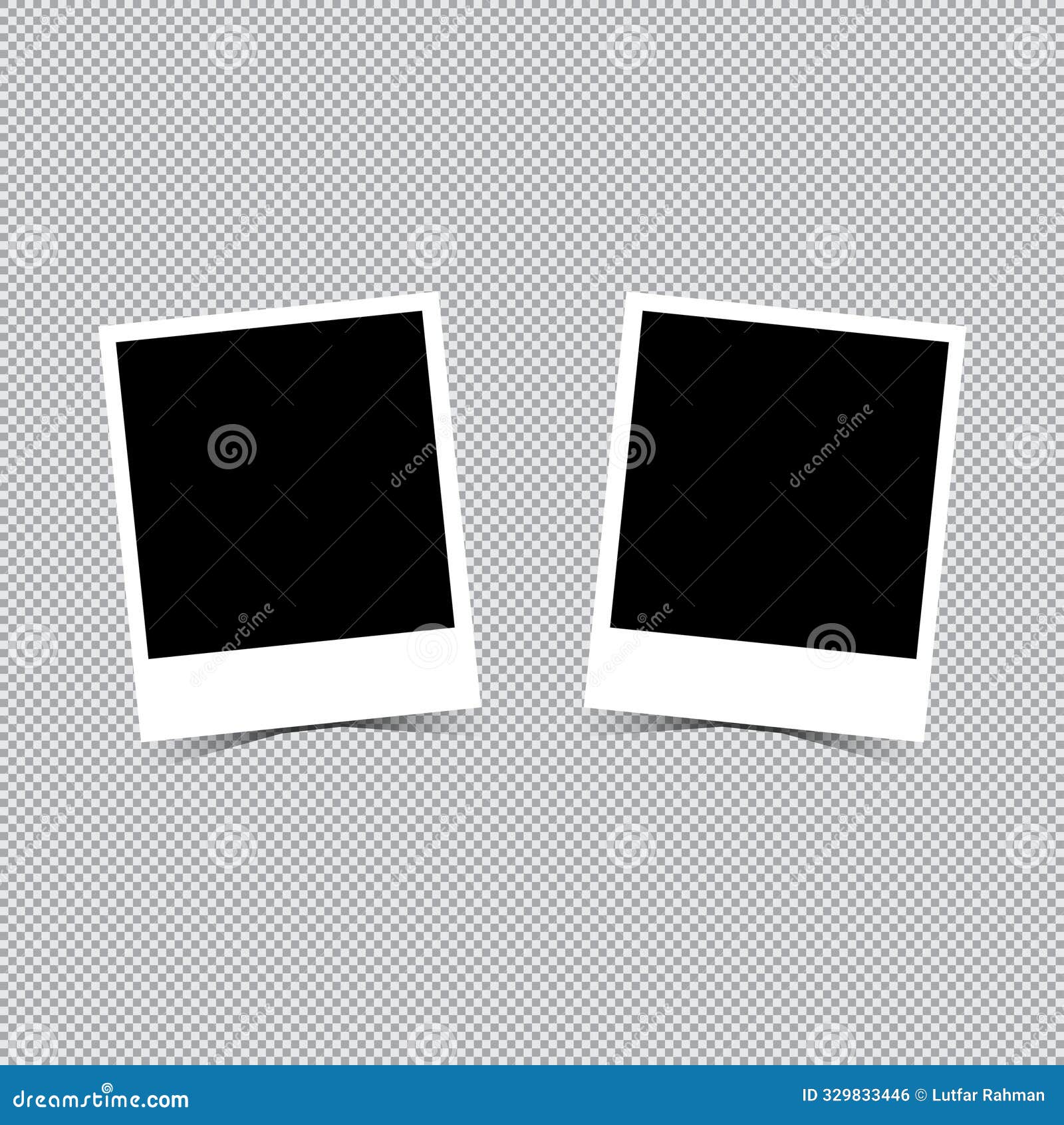 Collage Photo Frames Flat Design Stock Illustration - Illustration of ...