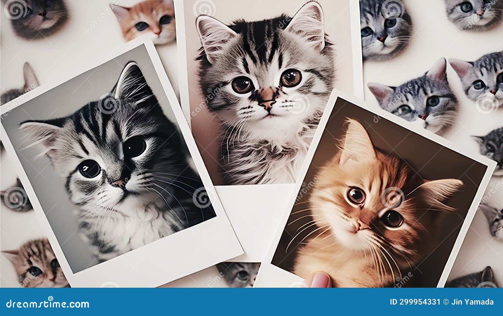 Collage Of Cats Wearing Party Hat, Generative Ai Royalty-Free Stock ...