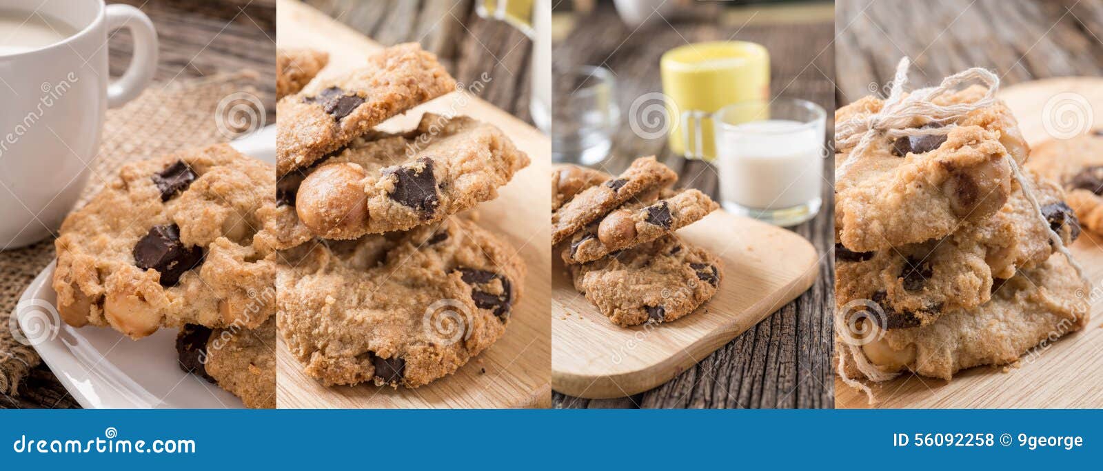 Collage photos of Cookies stock photo. Image of biscuit - 56092258