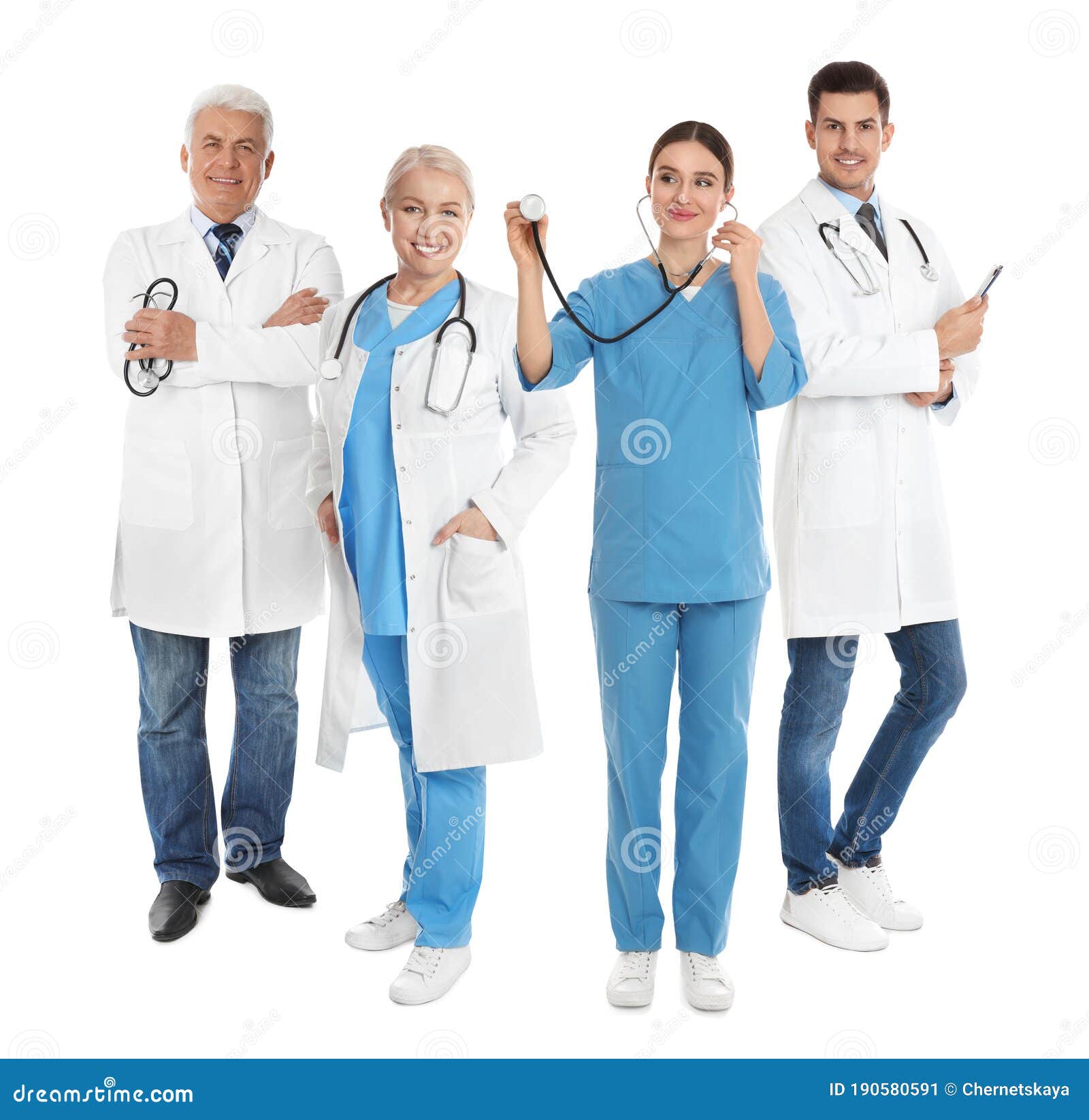 Collage With Photos Of Doctors On Background Royalty-Free Stock ...