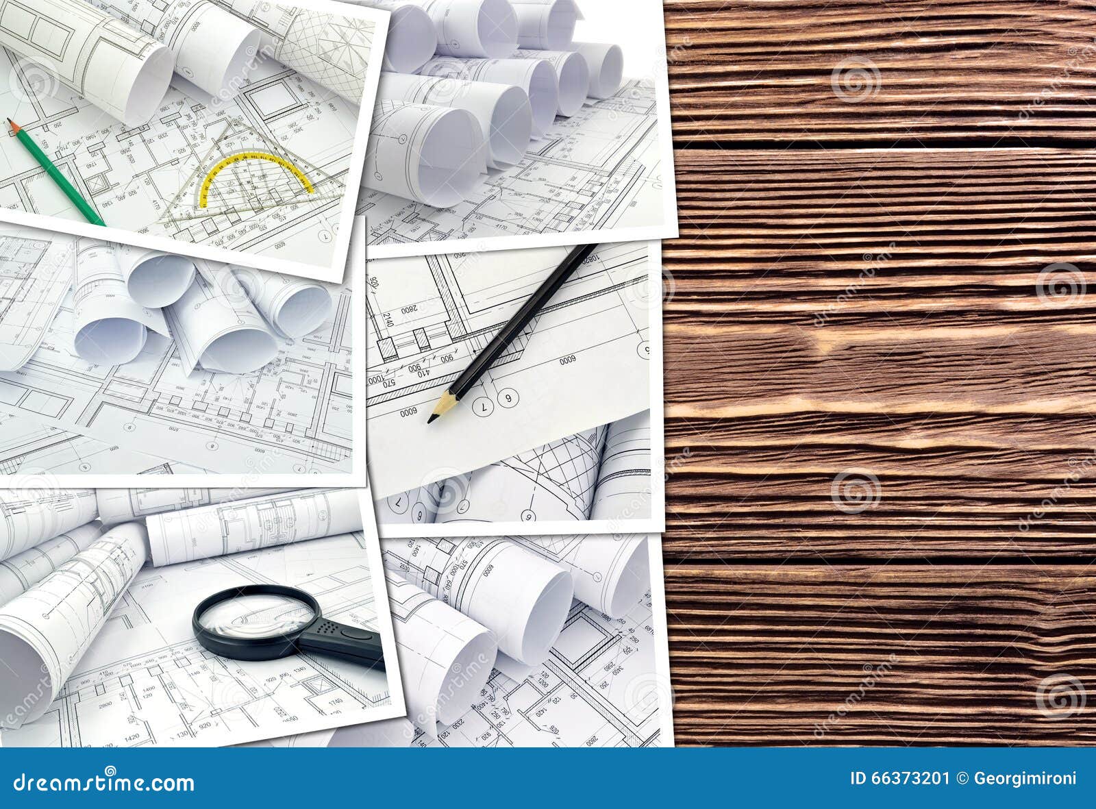 Collage of Photos of Drawings Stock Image - Image of business ...
