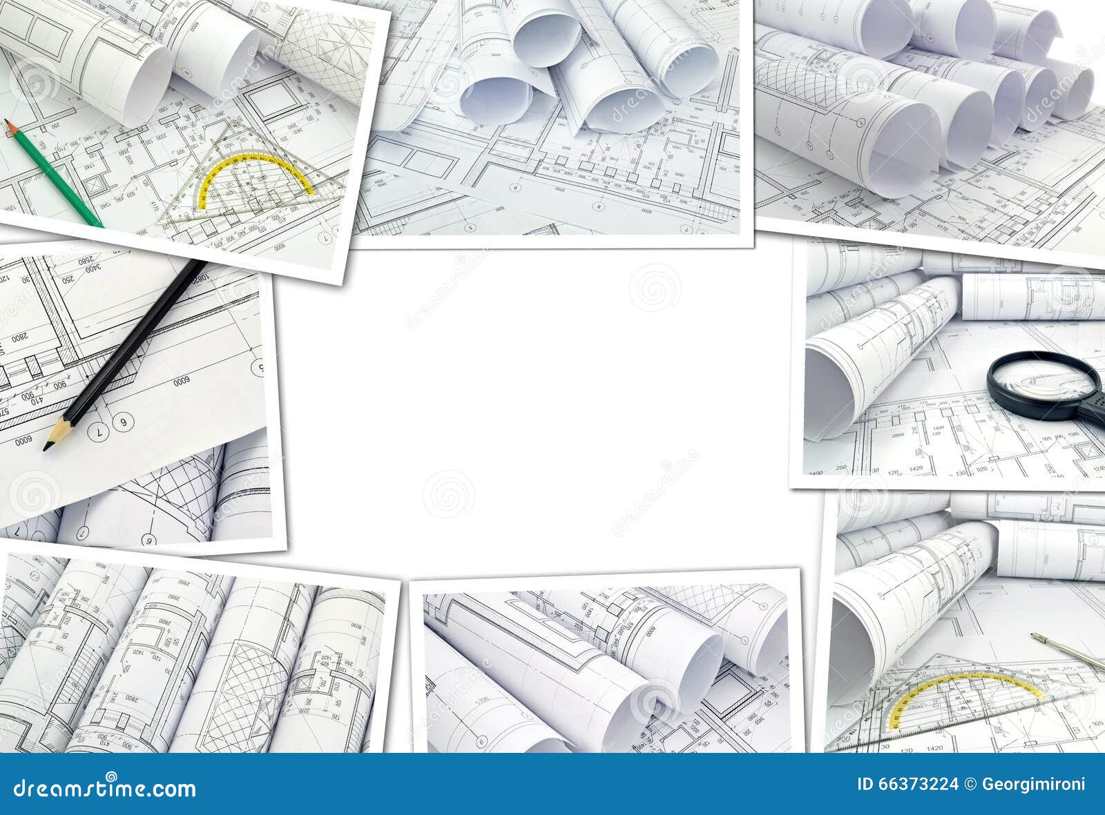 Collage of Photos of Drawings Stock Photo - Image of document, draw ...