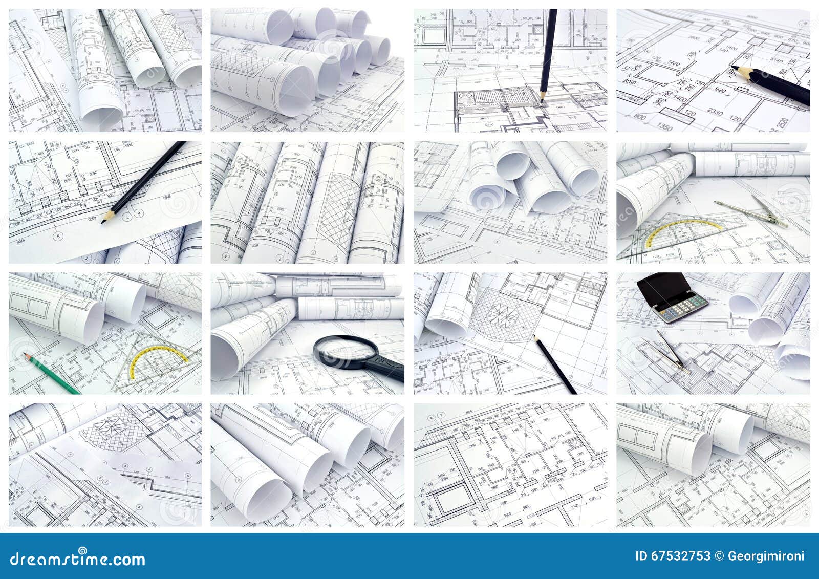 Collage of Photos of Drawings Stock Image - Image of drawing, angle ...