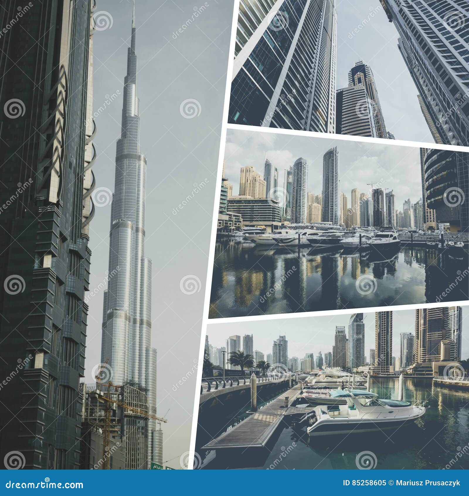 Collage Of Photos From Dubai. UAE | CartoonDealer.com #85291021
