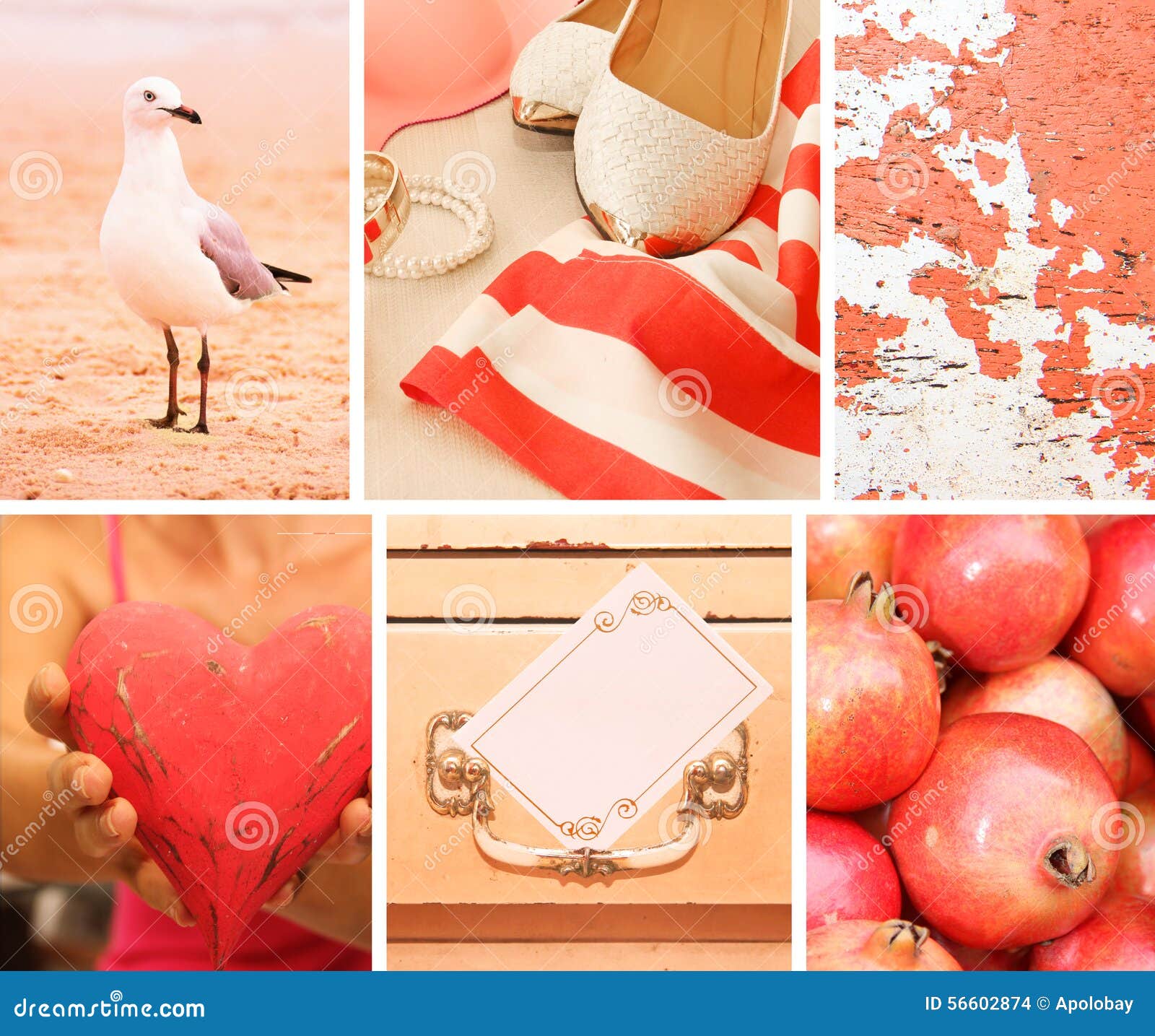 Collage of Photos in Pink Colors Stock Photo - Image of guide, hipster ...