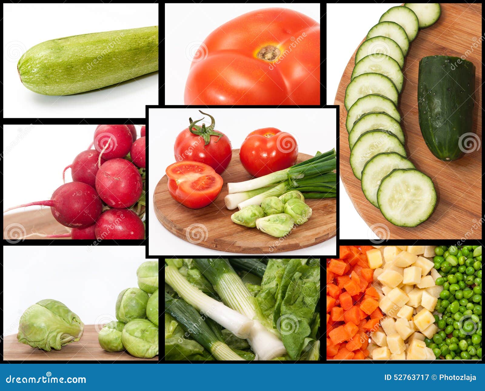 A Collage of Photos with Vegetables Stock Image - Image of collage ...