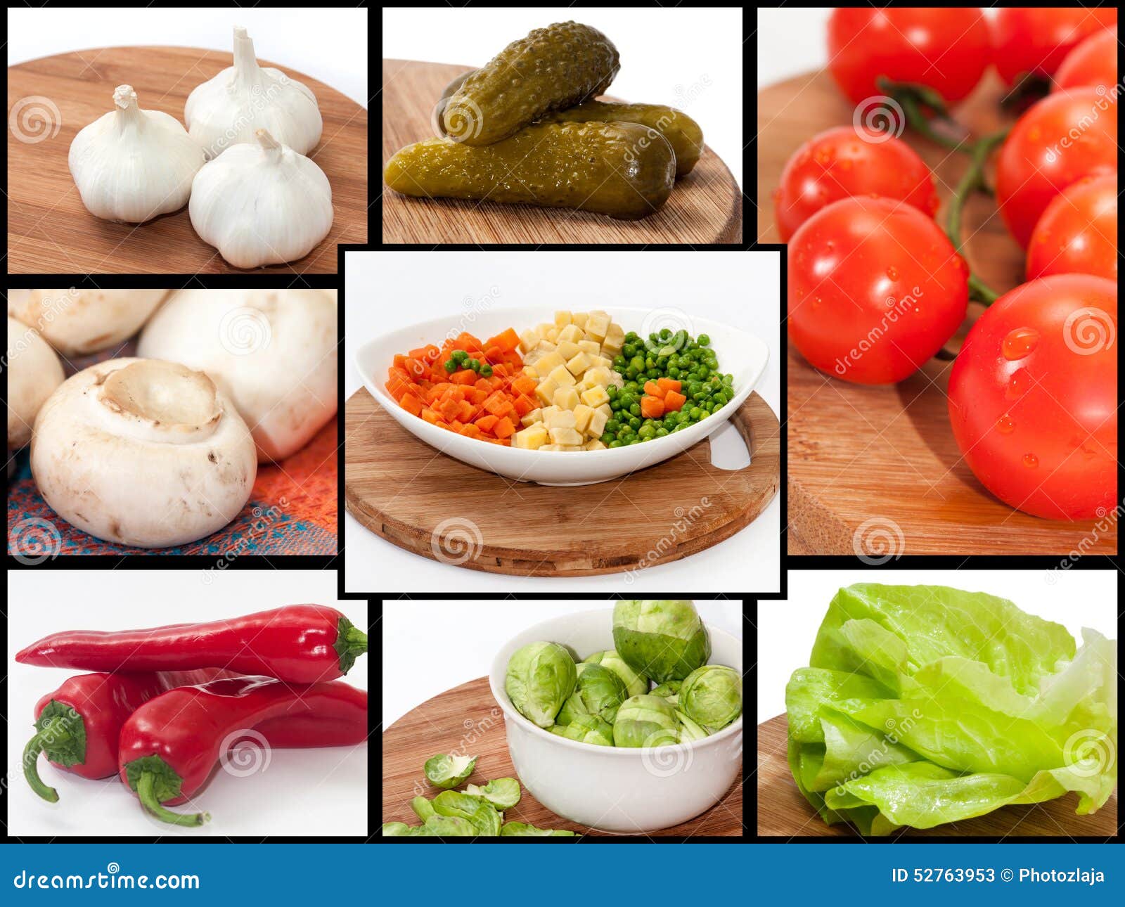 A Collage of Photos with Vegetables Stock Image - Image of apple ...