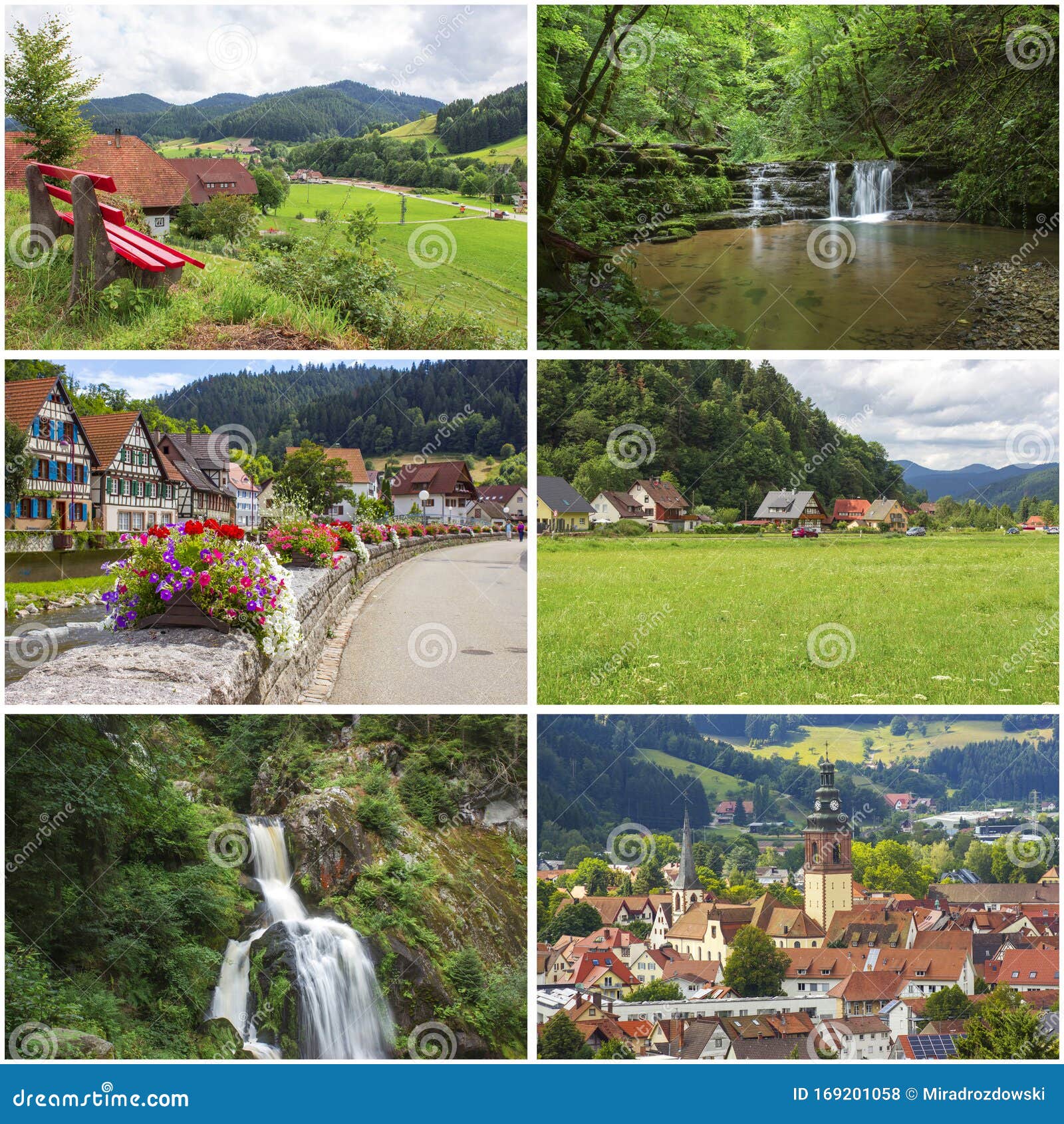 Collage with Pictures with Black Forest, Germany Stock Photo - Image of ...