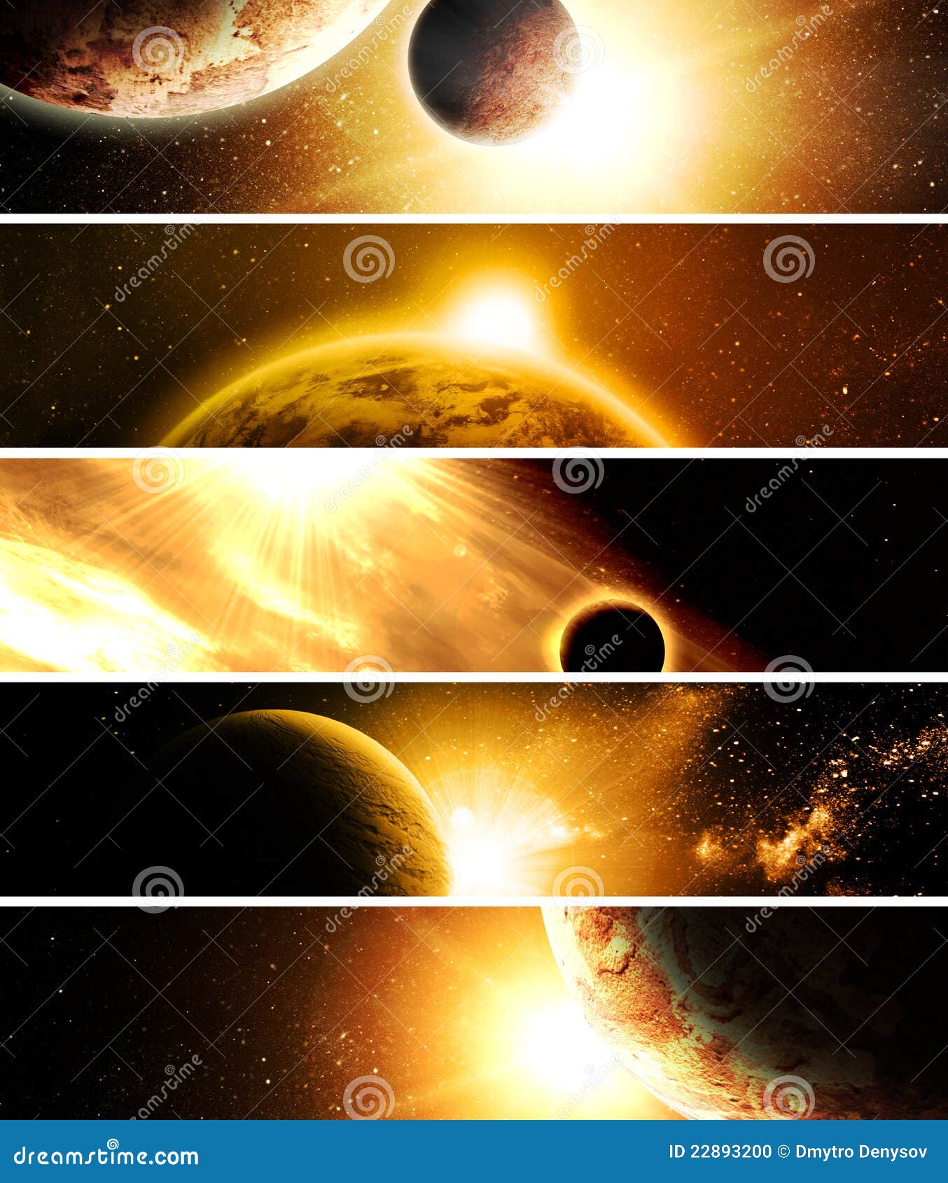 Collage with planets stock illustration. Illustration of atmosphere ...
