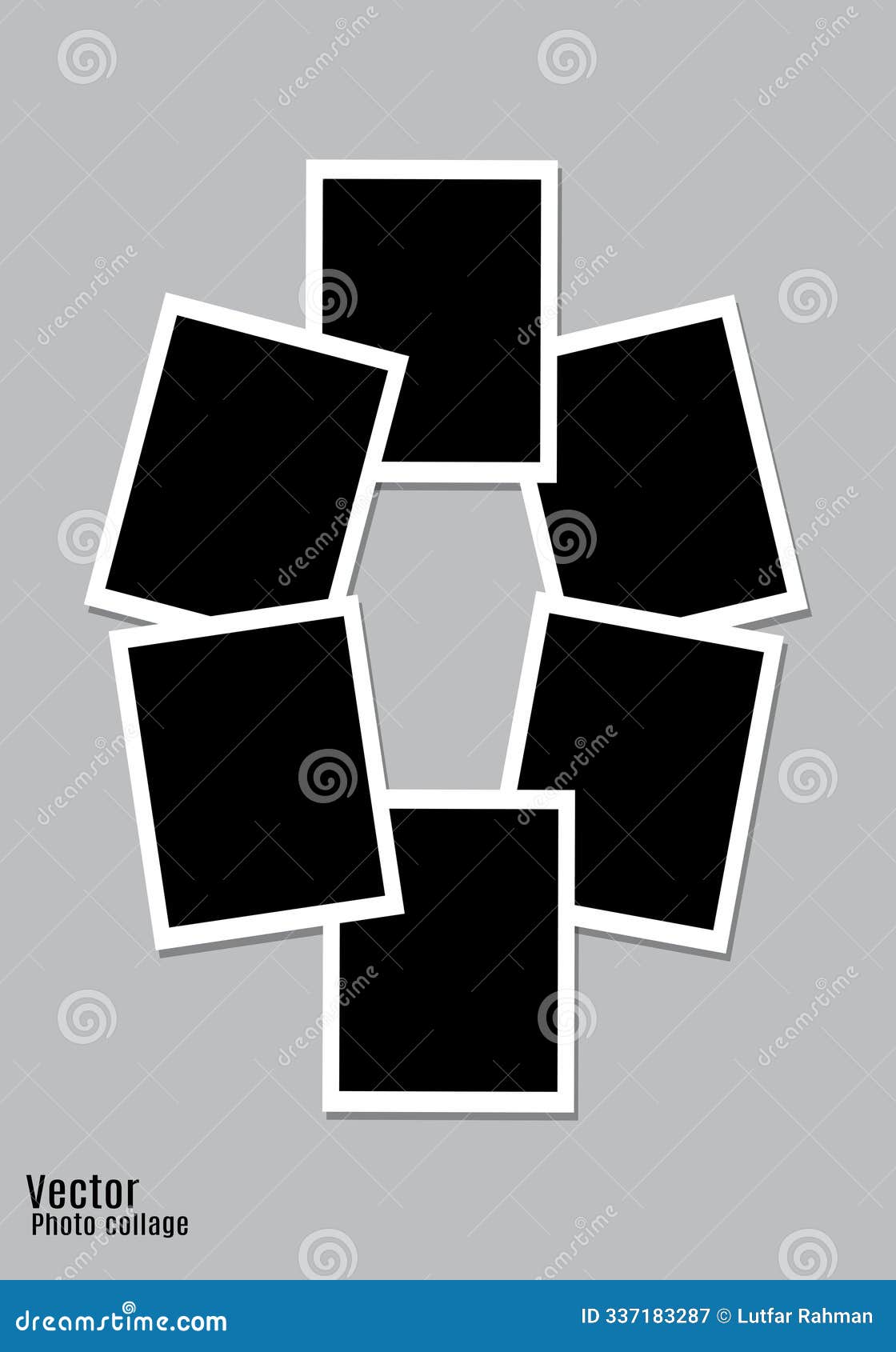 Vector Polaroid Frames Realistic Photo Templates with Shadows Stock ...