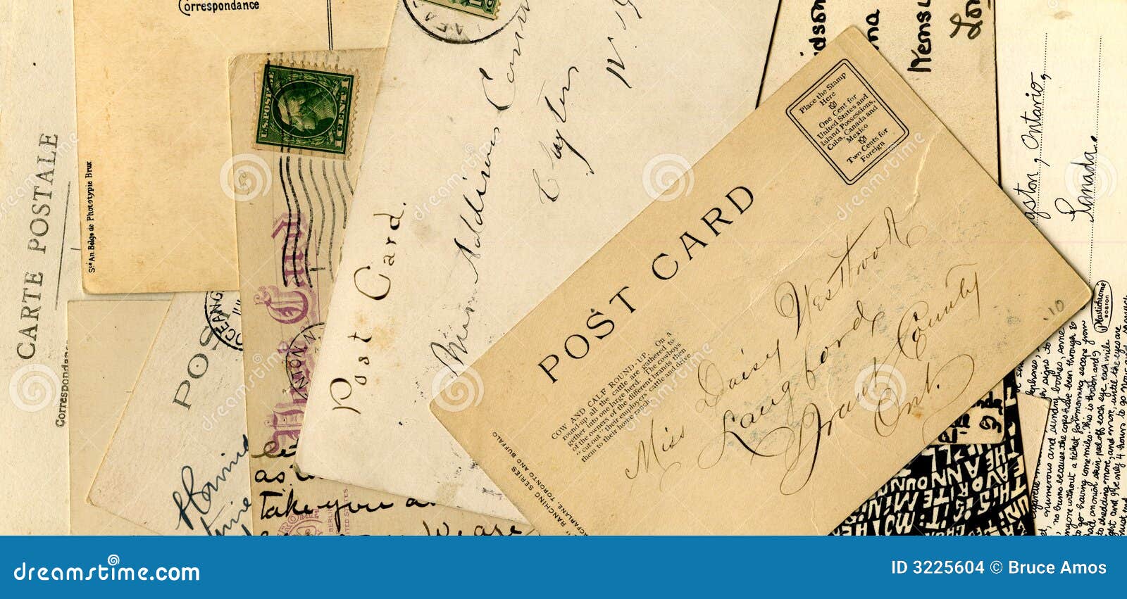 Collage of postcards stock photo. Image of letter, postcard - 3225604