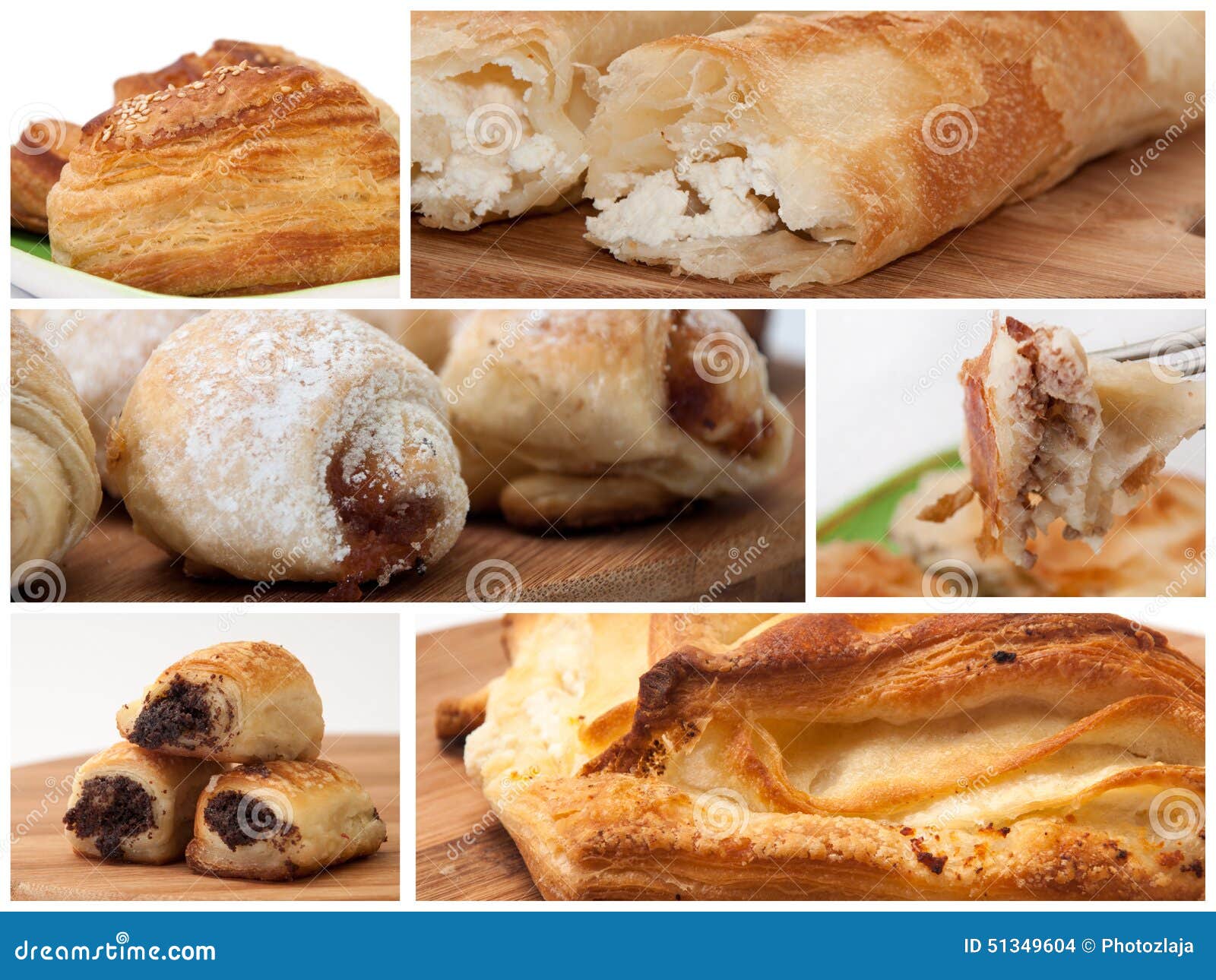 Collage with Products from the Bakery Stock Photo - Image of eating ...