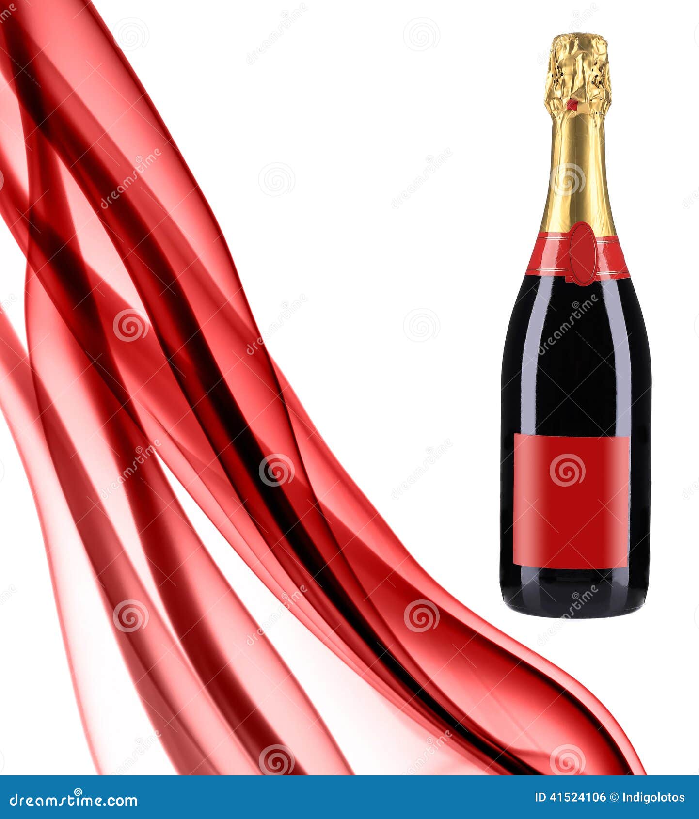 Collage of Red Smoke and Champagne. Stock Photo - Image of artistic ...