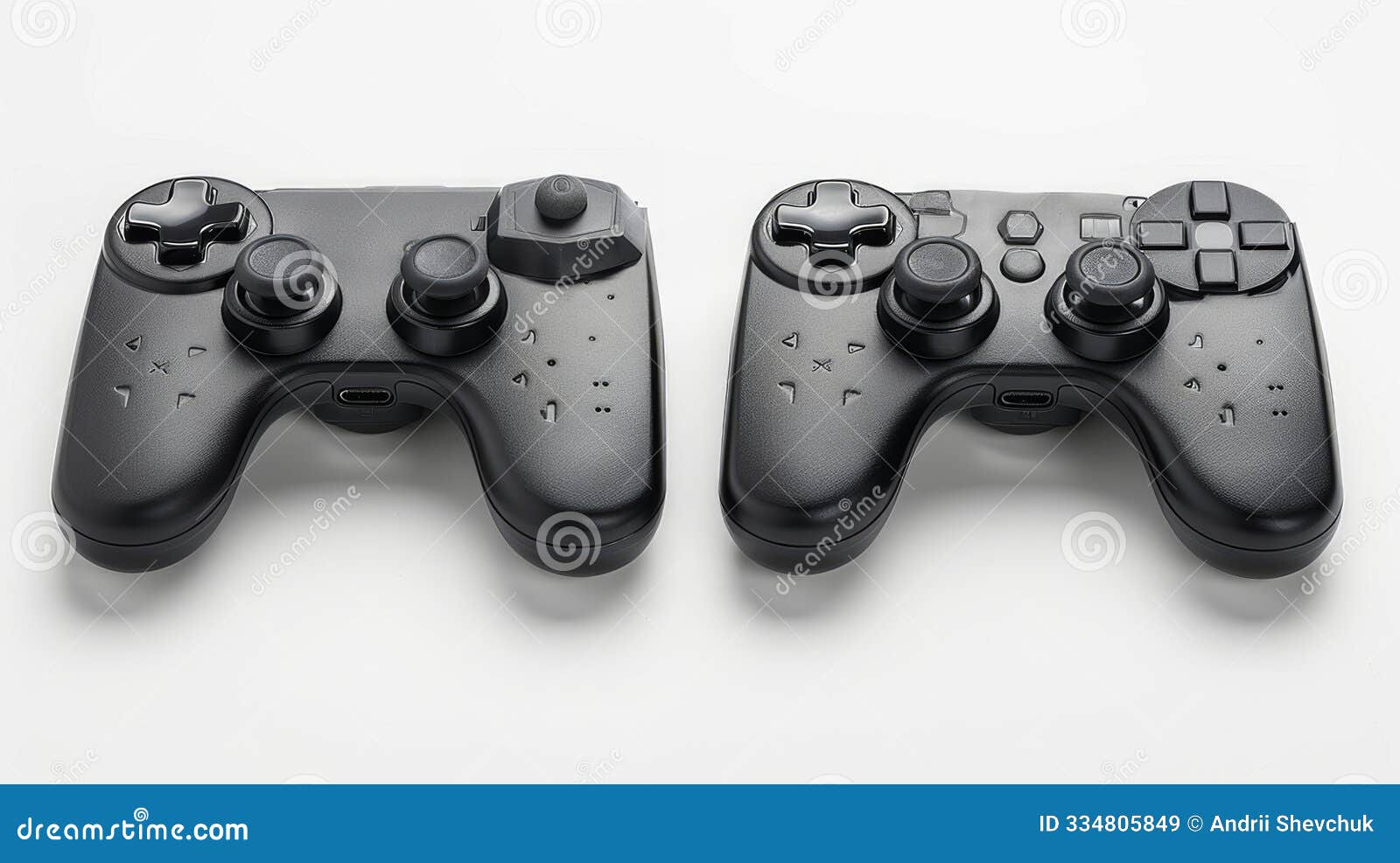 Collage of Remote Controllers on White Background Featuring Modern ...