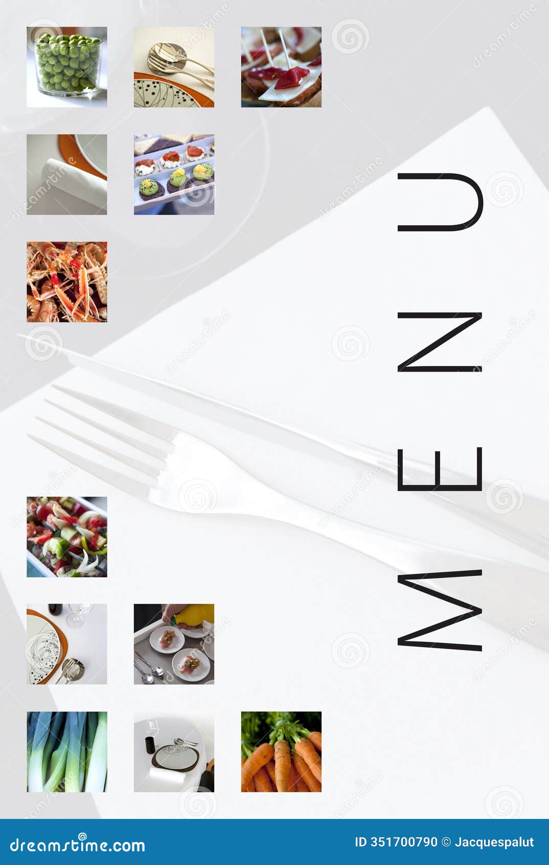 Collage on a Restaurant Menu Stock Photo - Image of gourmt, collage ...
