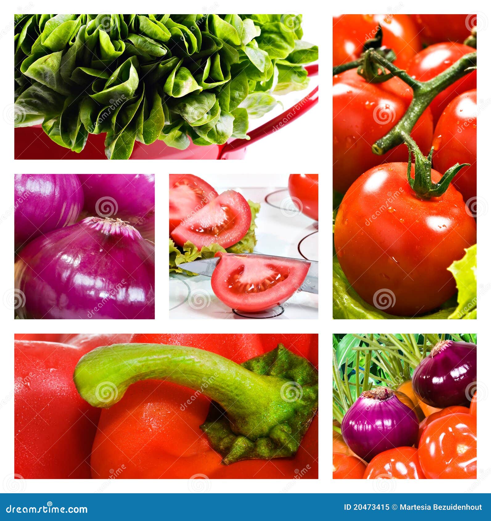 Collage of salad stock image. Image of ingredient, fresh - 20473415