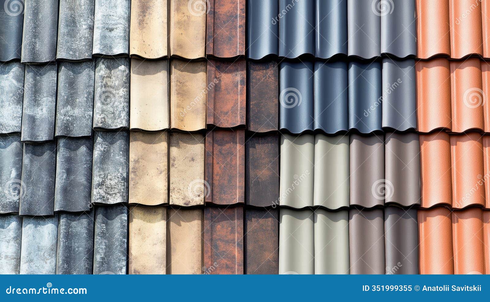 Collage Showcasing Various Styles and Materials of Roofing Systems ...