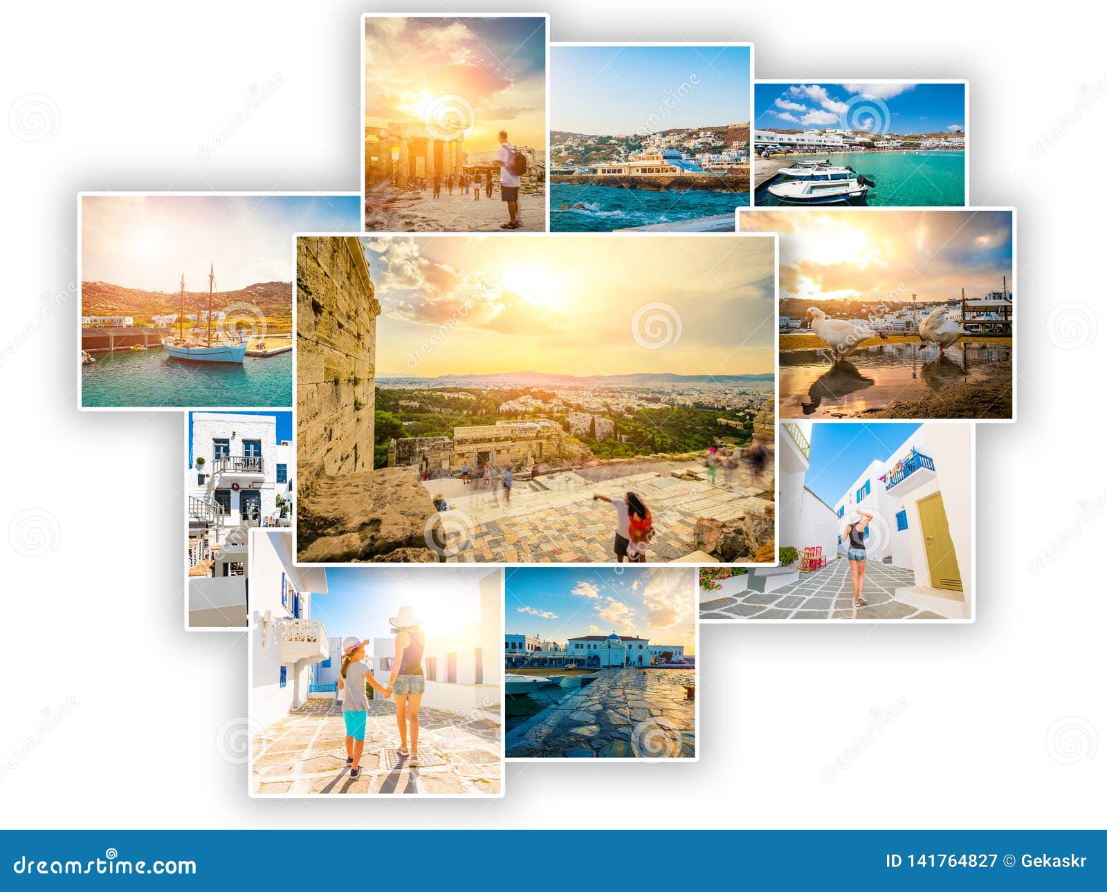 Collage of Sights of Greece Stock Image - Image of beautiful, europe ...