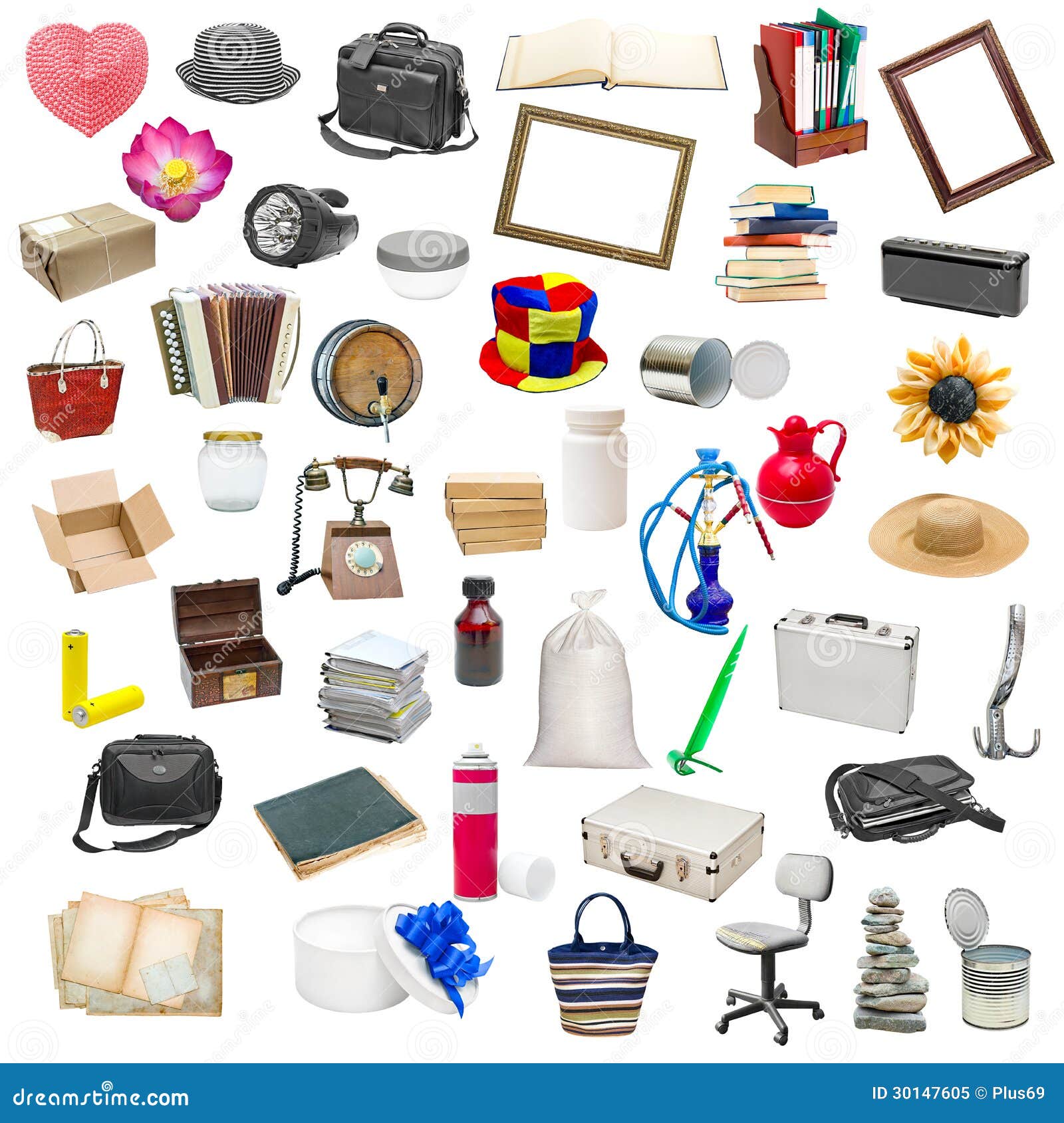 Collage Simple Des Objets D'isolement Image stock - Image du objets ...