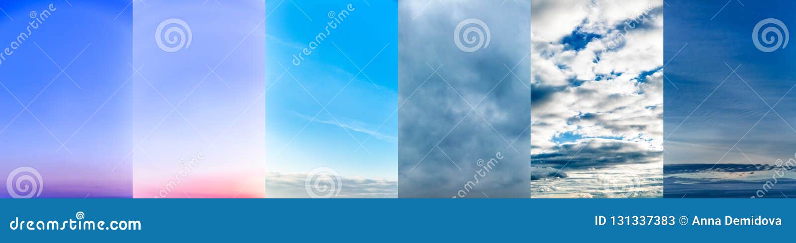 Collage of sky photos stock image. Image of beautiful - 131337383