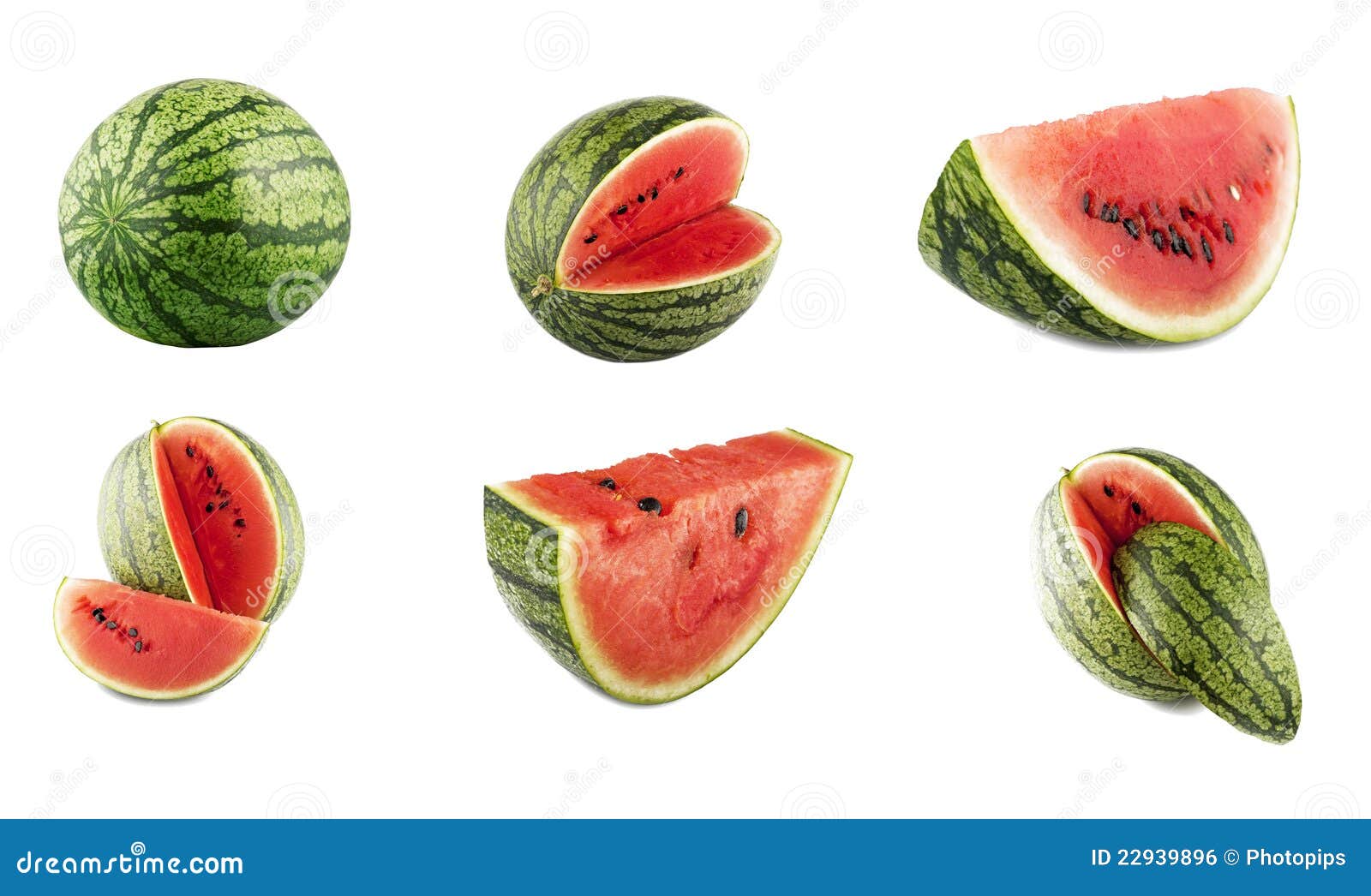 Collage of Sliced Watermelon Stock Photo - Image of drink, green: 22939896
