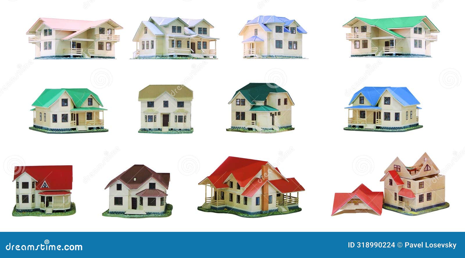 Collage of Small Different Beautiful Models of Stock Photo - Image of ...