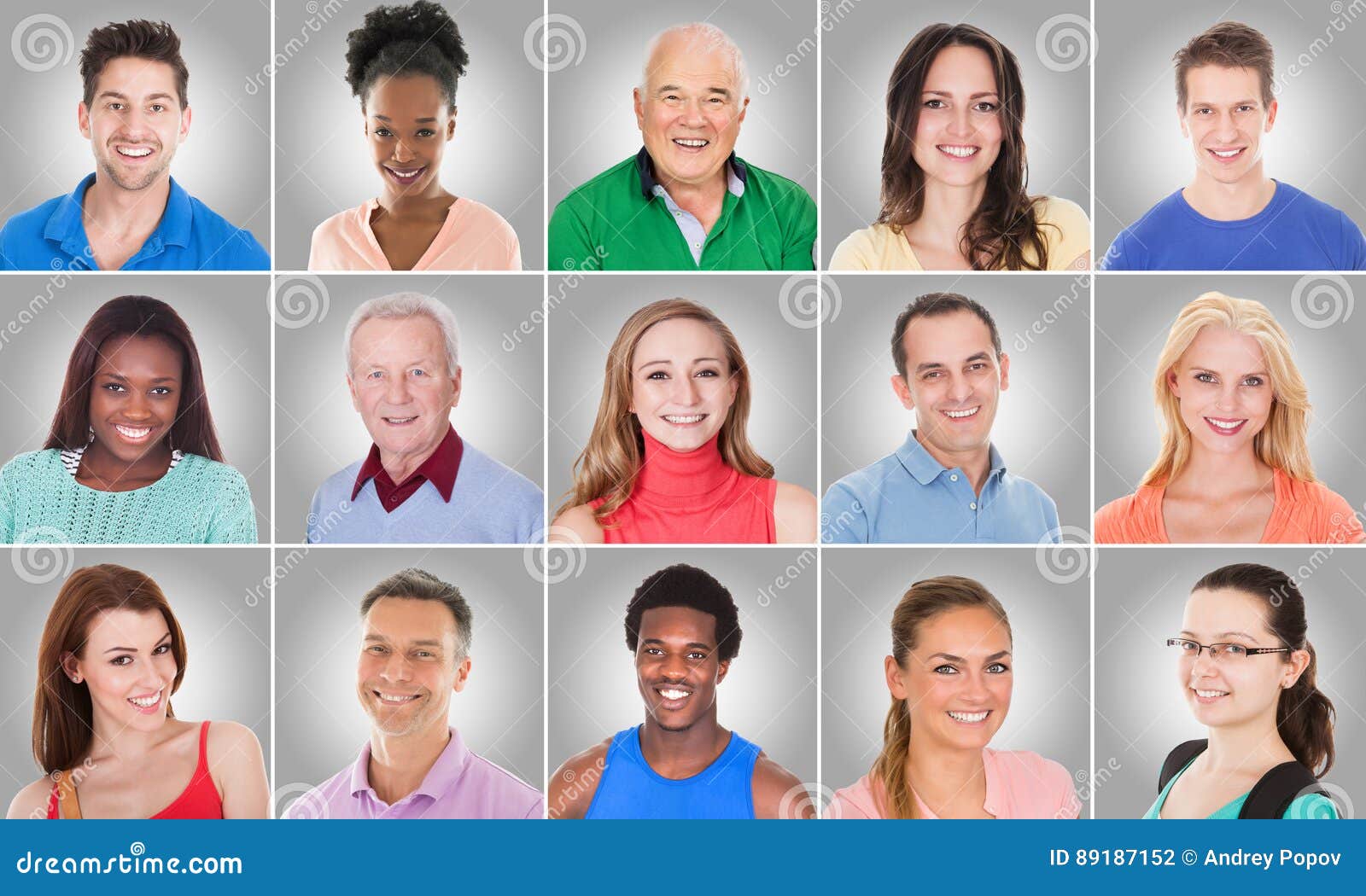 Collage of Smiling People stock photo. Image of community - 89187152