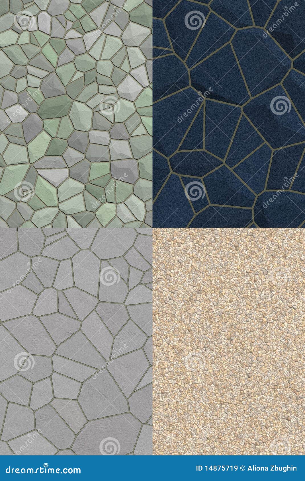 Collage of stone textures stock illustration. Illustration of cement ...