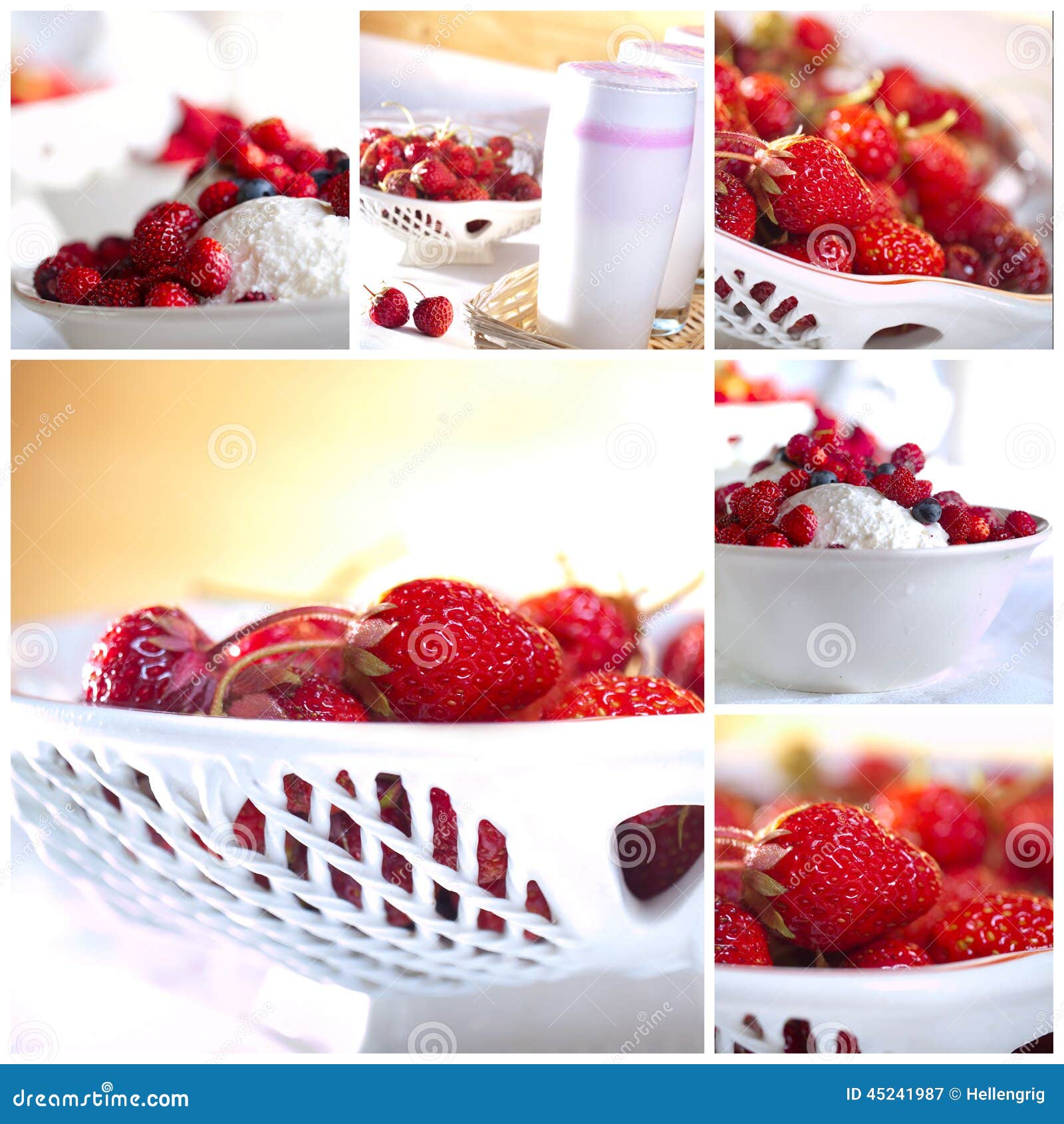 Collage strawberries stock image. Image of gourmet, food - 45241987